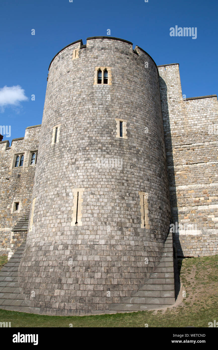 Castle Tower at Windsor; London; England; UK Stock Photo - Alamy