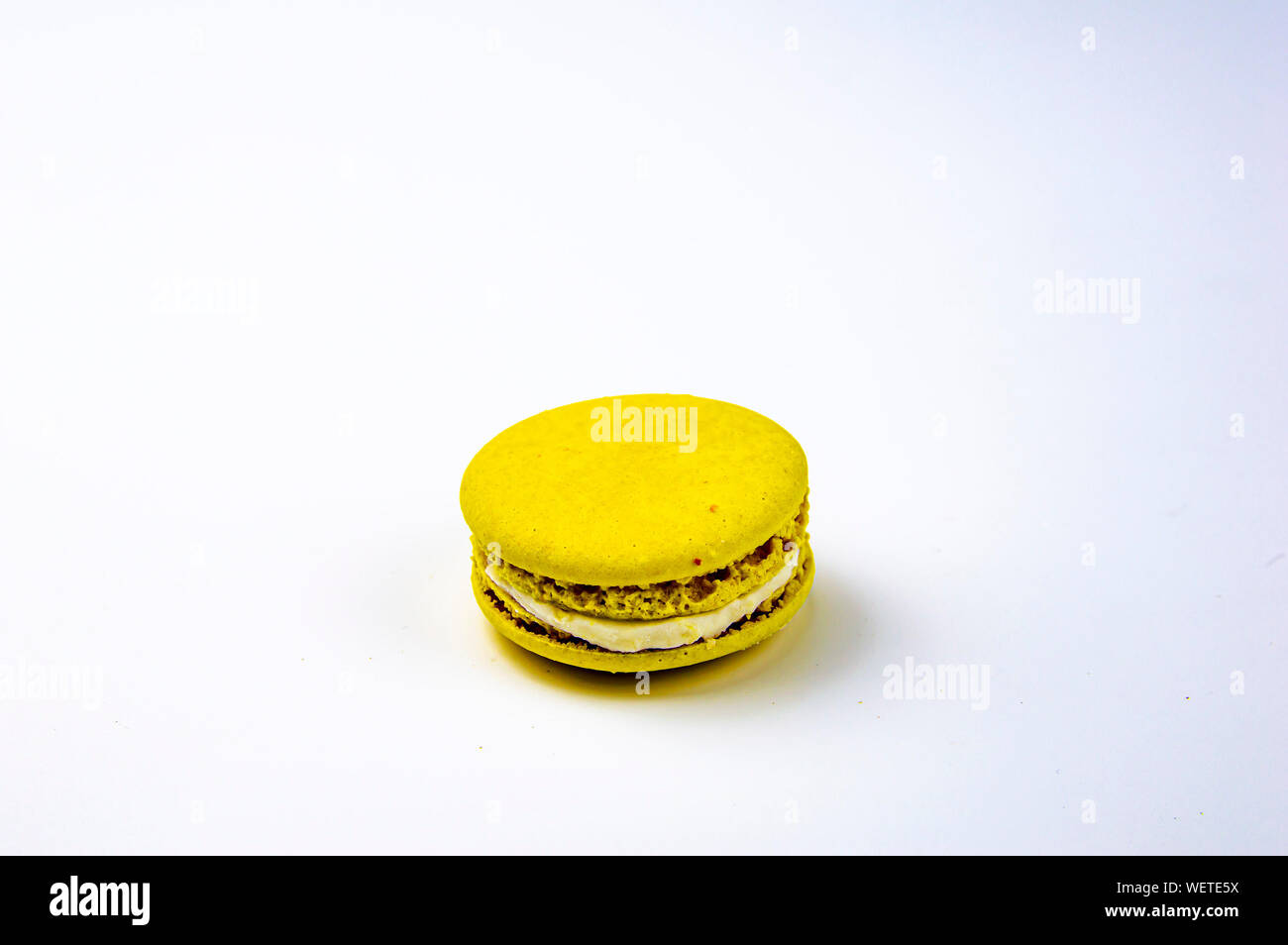 Round color cookies on a white background. Dessert. Sweets Stock Photo ...