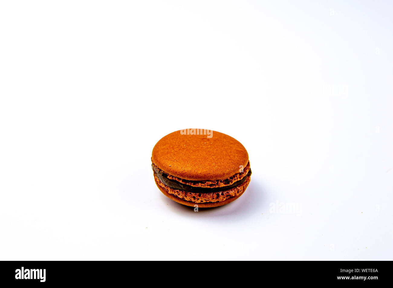 Round color cookies on a white background. Dessert. Sweets Stock Photo ...