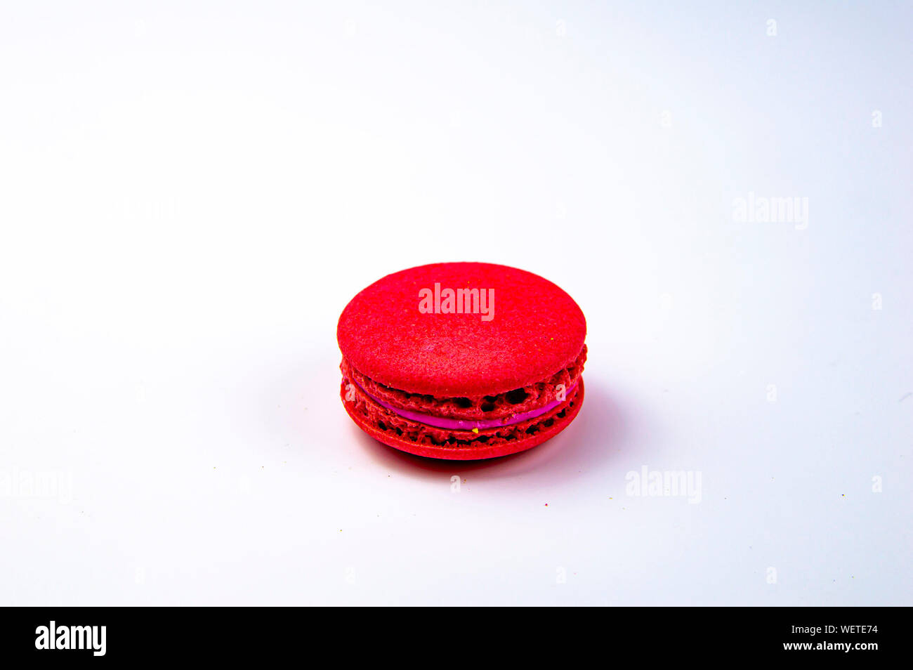 Round color cookies on a white background. Dessert. Sweets Stock Photo ...