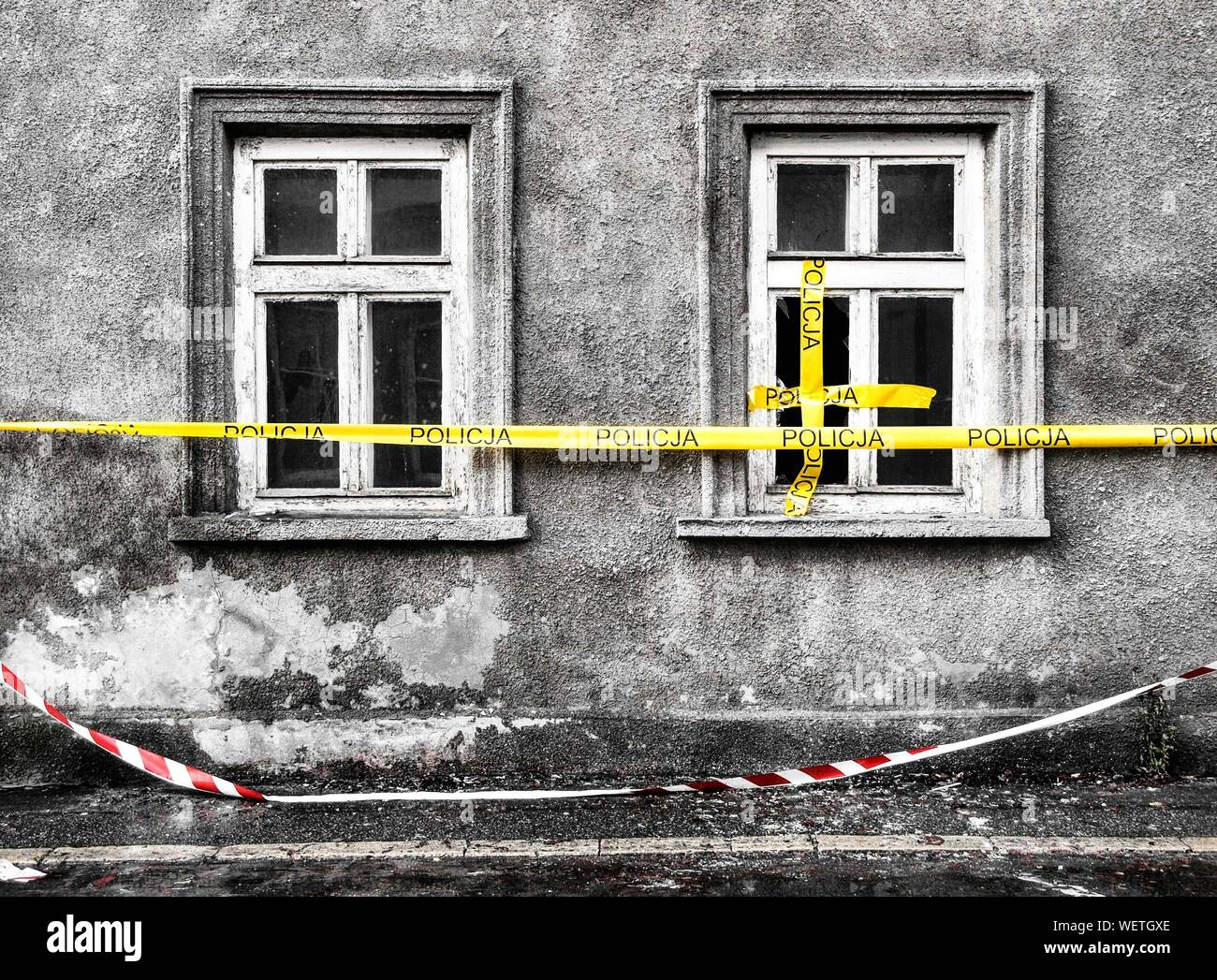 Exterior Crime Scene Police Cordon High Resolution Stock Photography ...