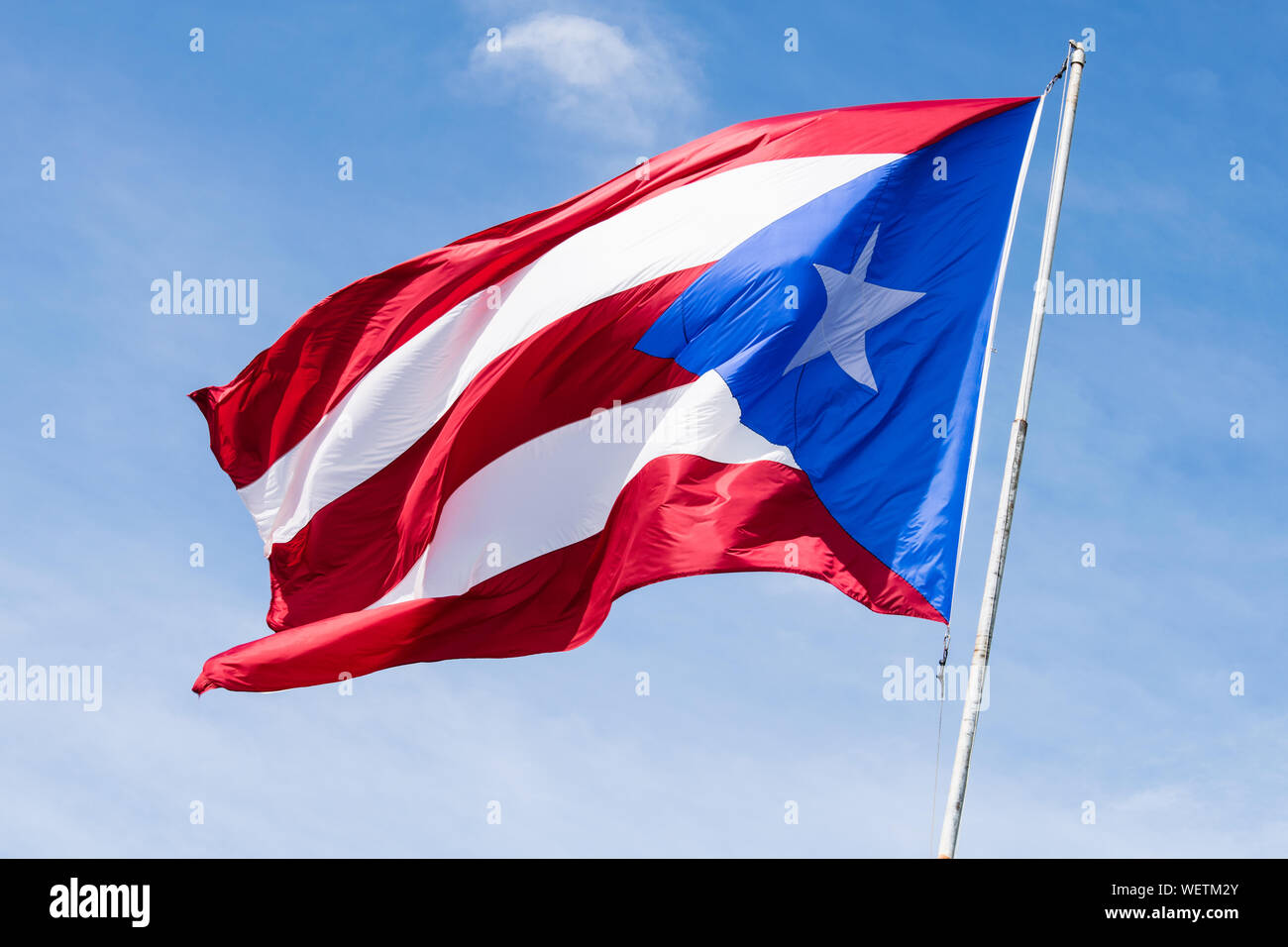 Puerto rico waving flag hi-res stock photography and images - Alamy