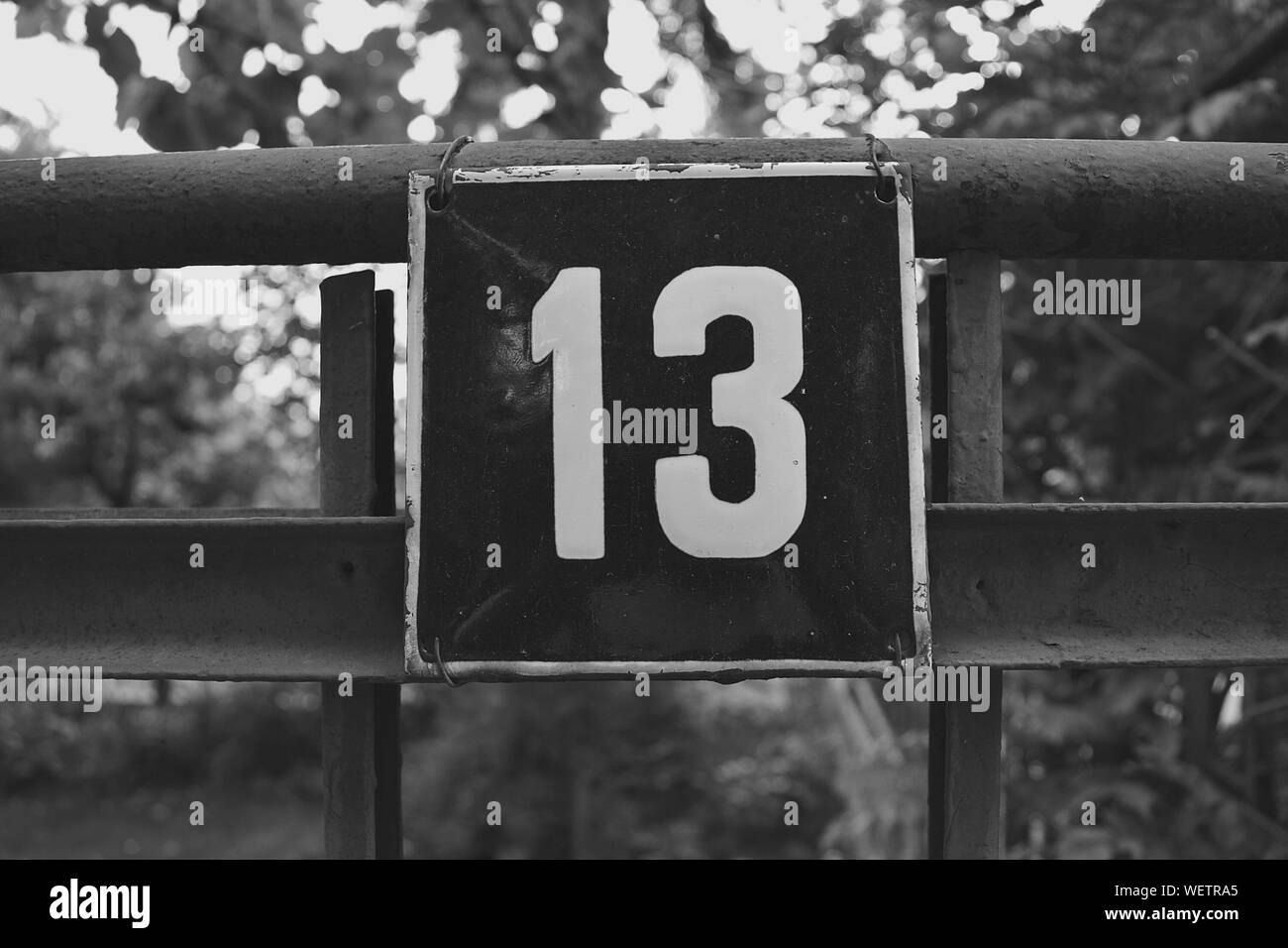 Number 13 Sign High Resolution Stock Photography and Images - Alamy