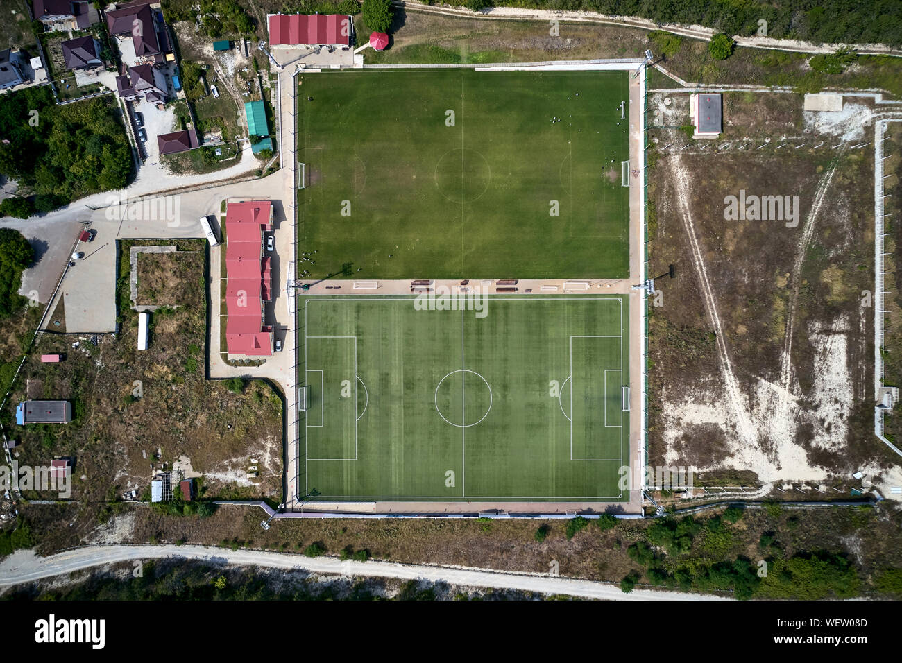 Top view football hi-res stock photography and images - Alamy