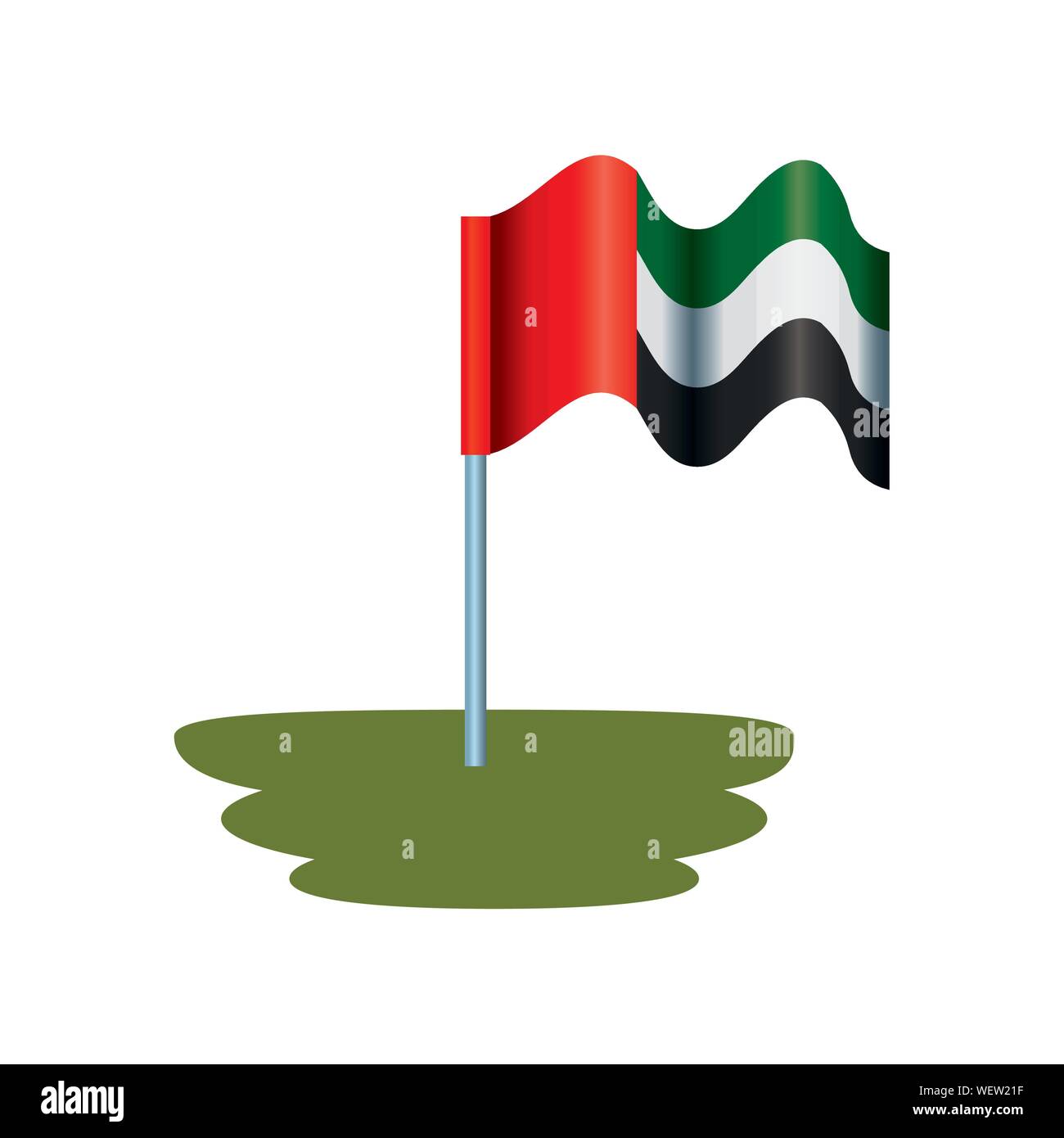 Uae flag pole Stock Vector Images - Alamy