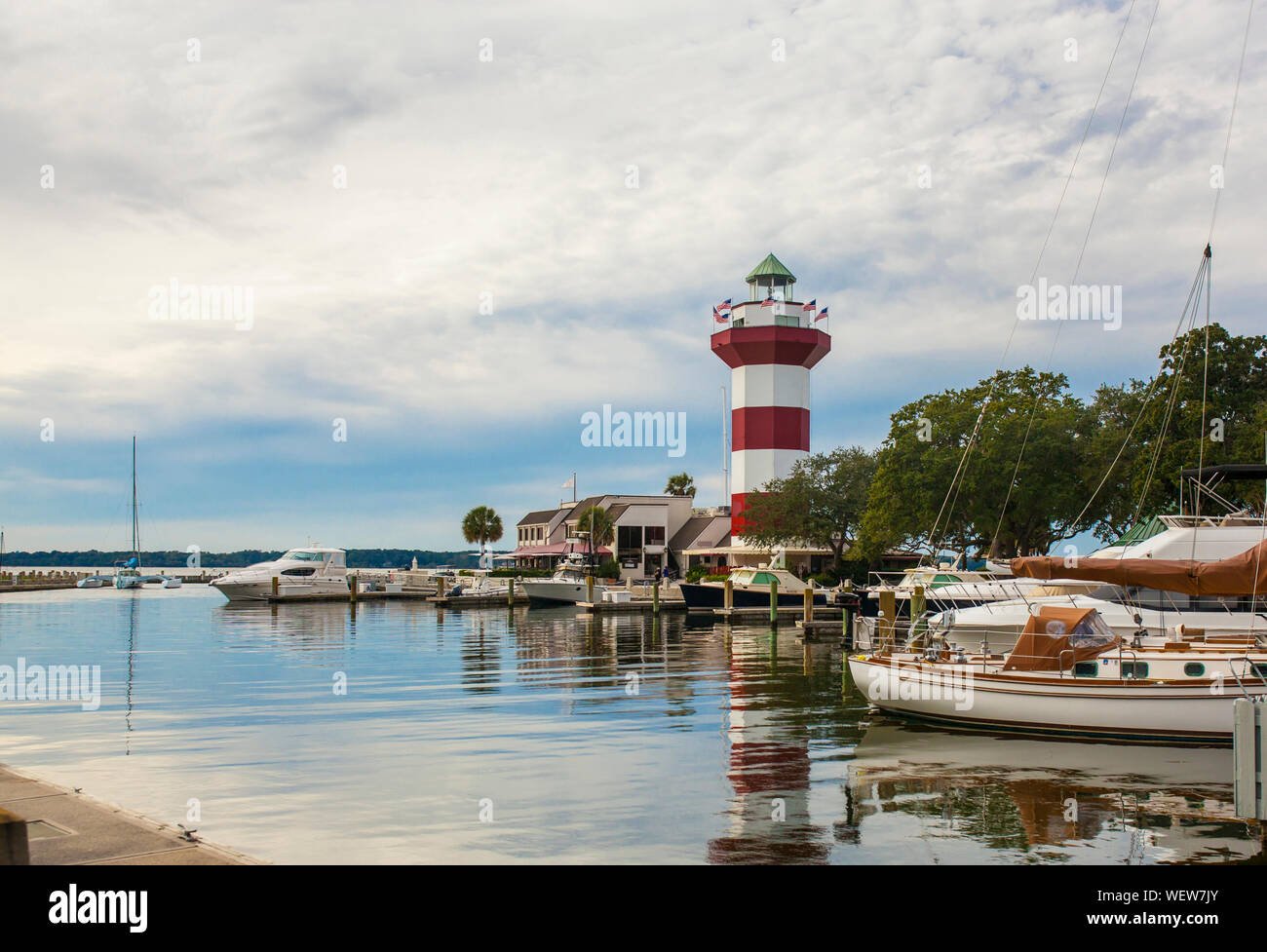 Harbor Town on the island of Hilton Head, South Carolina Stock Photo ...