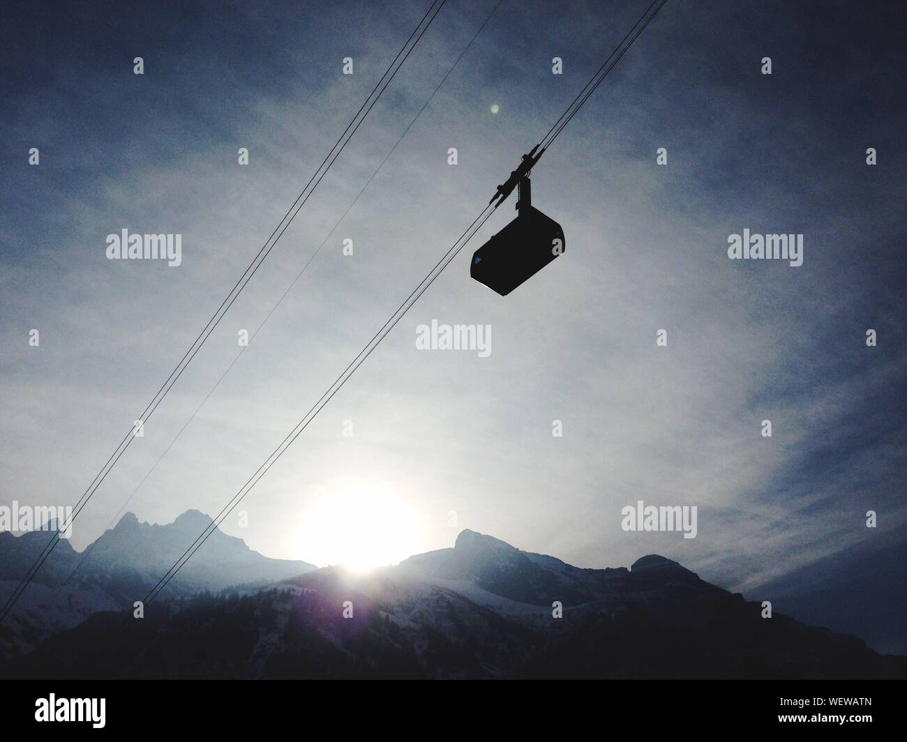 Ski Lift Silhouette High Resolution Stock Photography and Images - Alamy