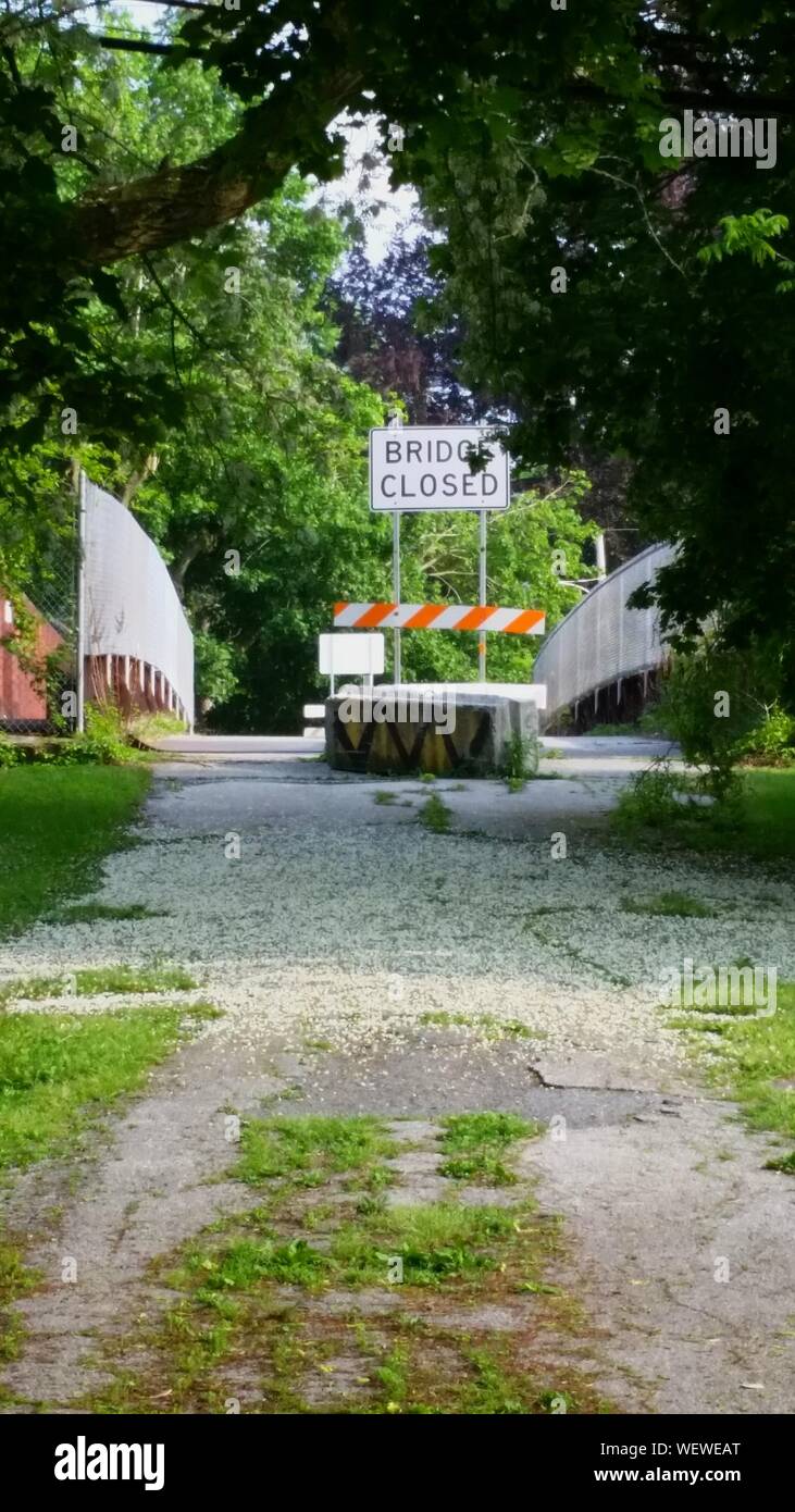 Information Sign Board On Street Stock Photo - Alamy
