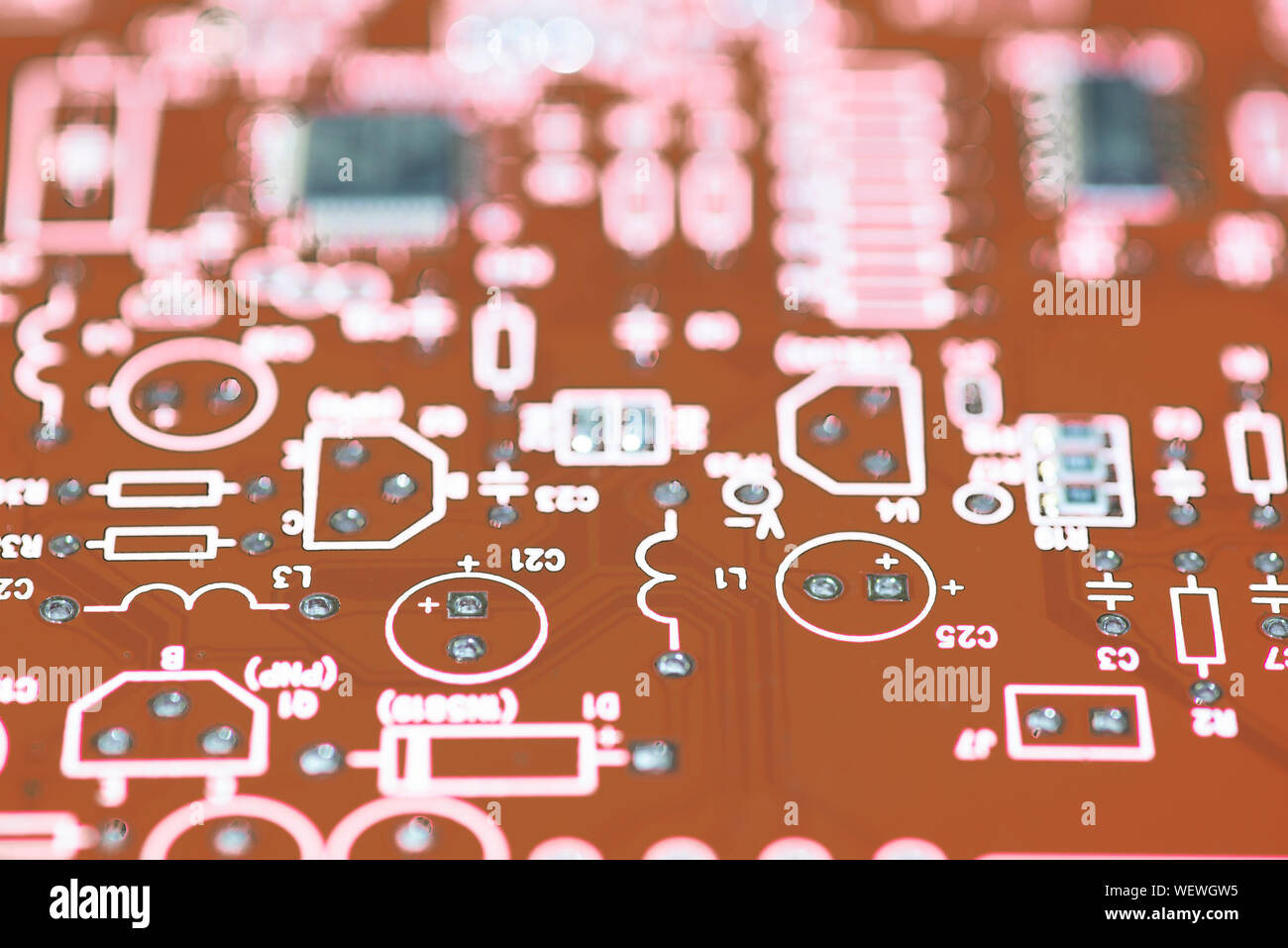 Electrical components and PCB Stock Photo - Alamy