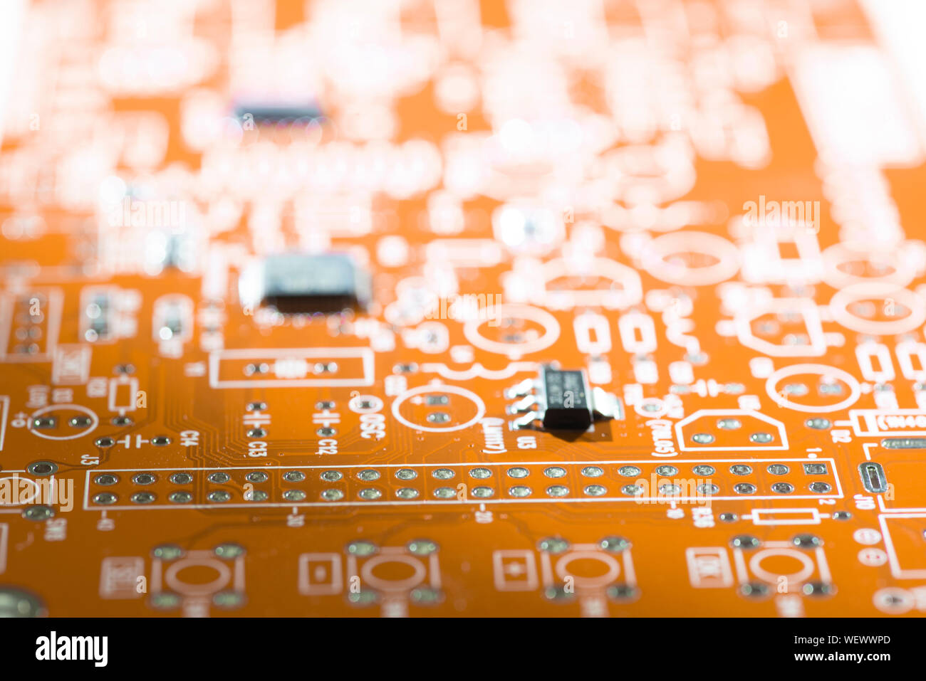 Electrical components and PCB Stock Photo - Alamy