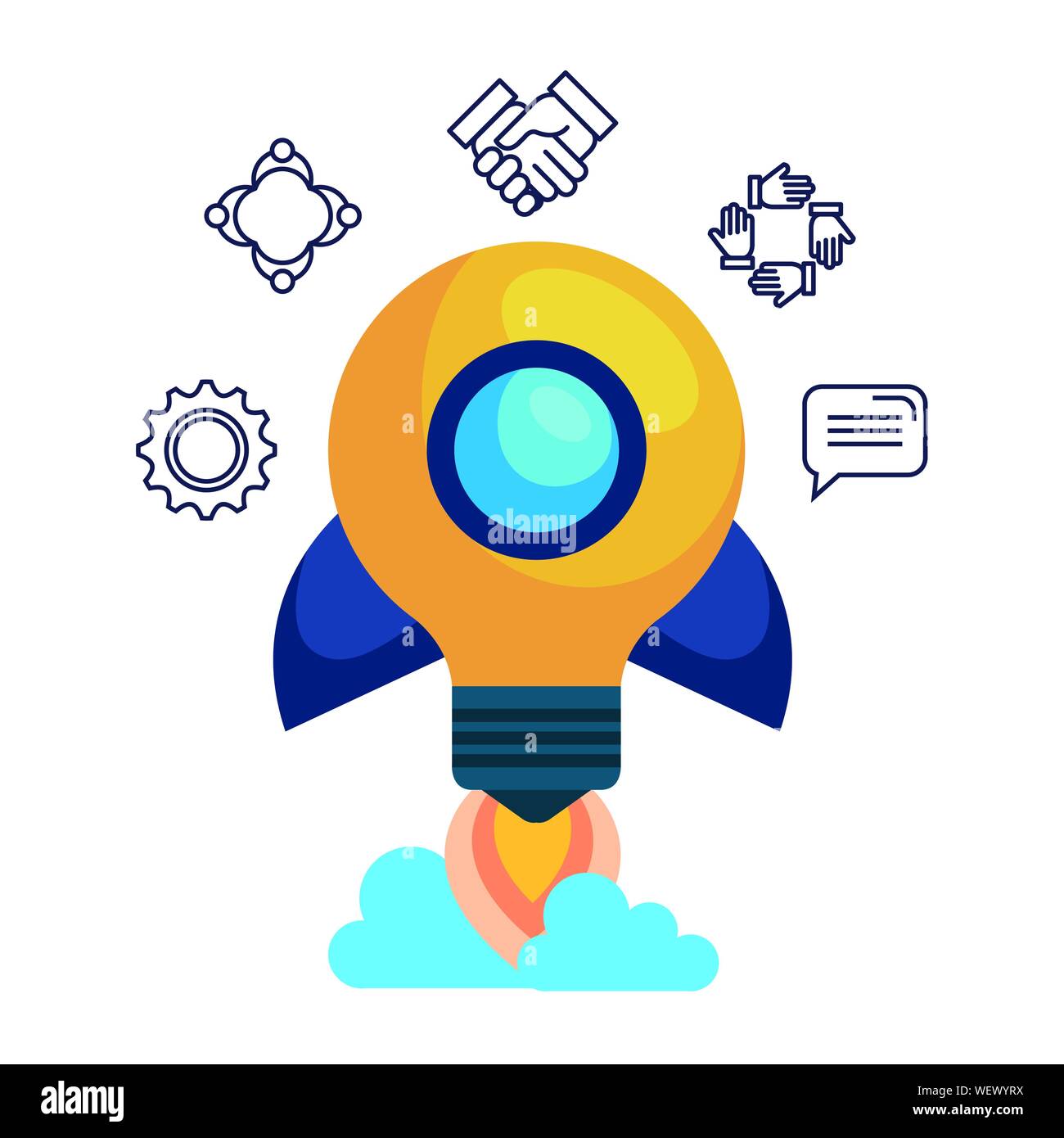 Setup launcher Stock Vector Images - Alamy