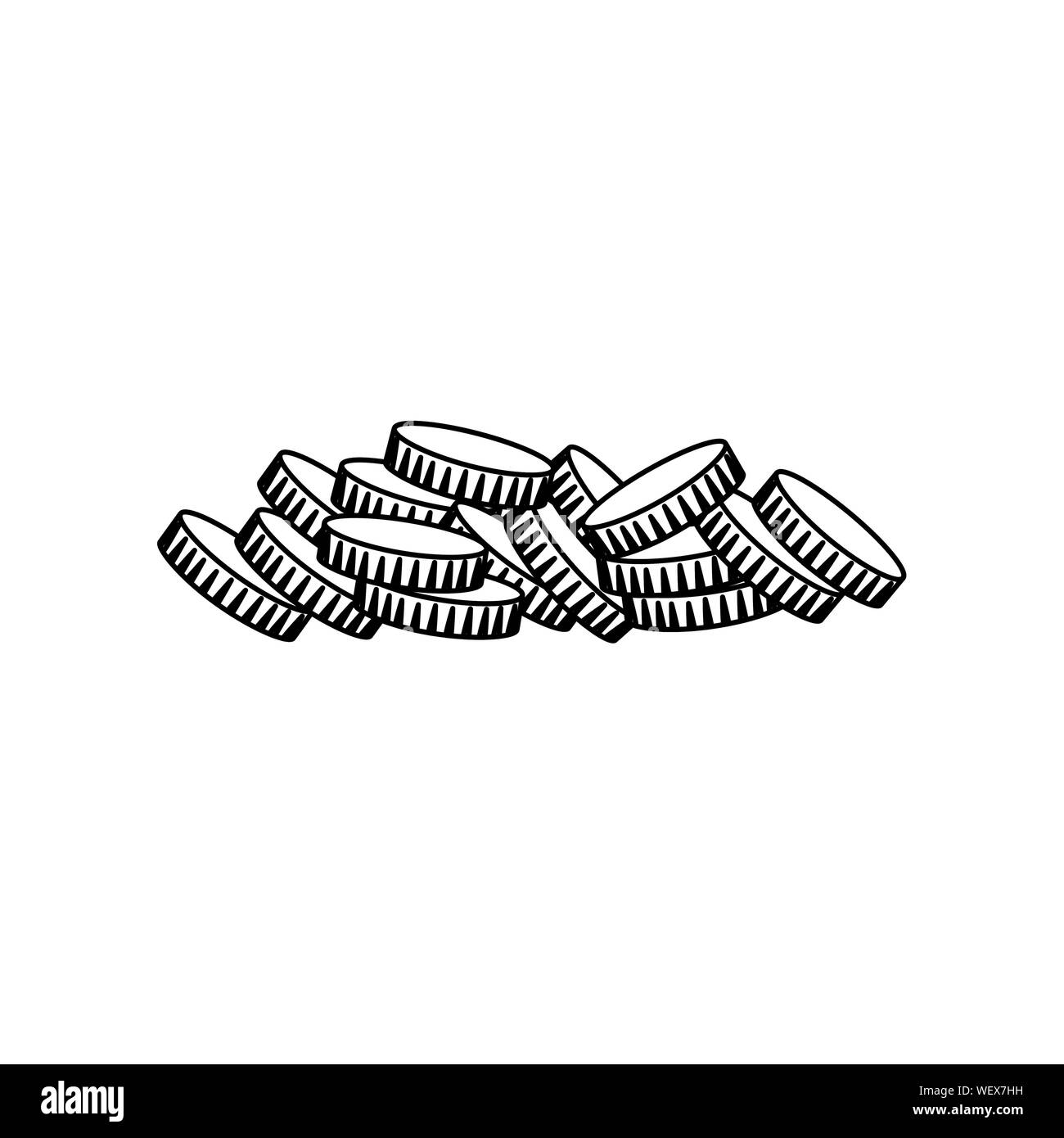 golden coins charity religious icon Stock Vector Image & Art - Alamy