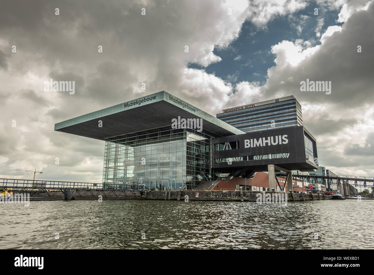 Amsterdam, the Netherlands - July 1, 2019: Modern cubic building ...