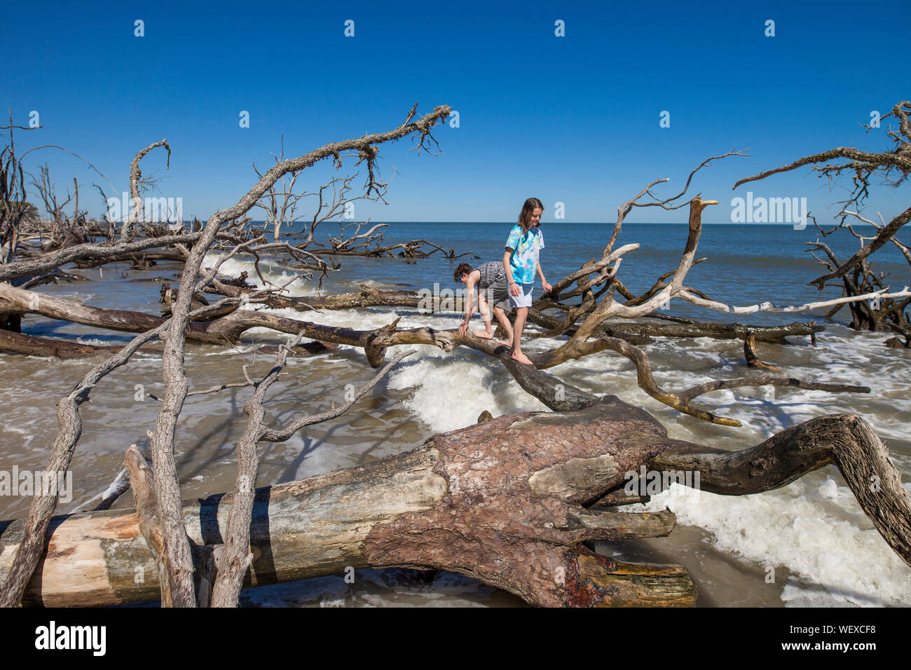 Boy Balancing Beam High Resolution Stock Photography and Images - Alamy