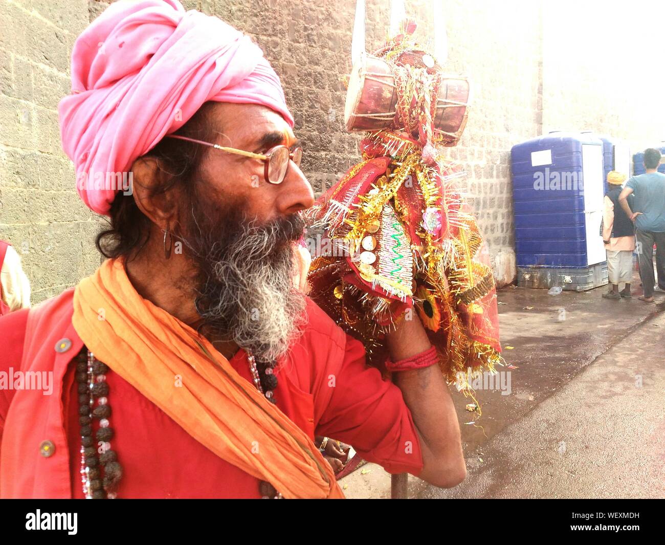Sadhu and his musical instrument hi-res stock photography and images ...