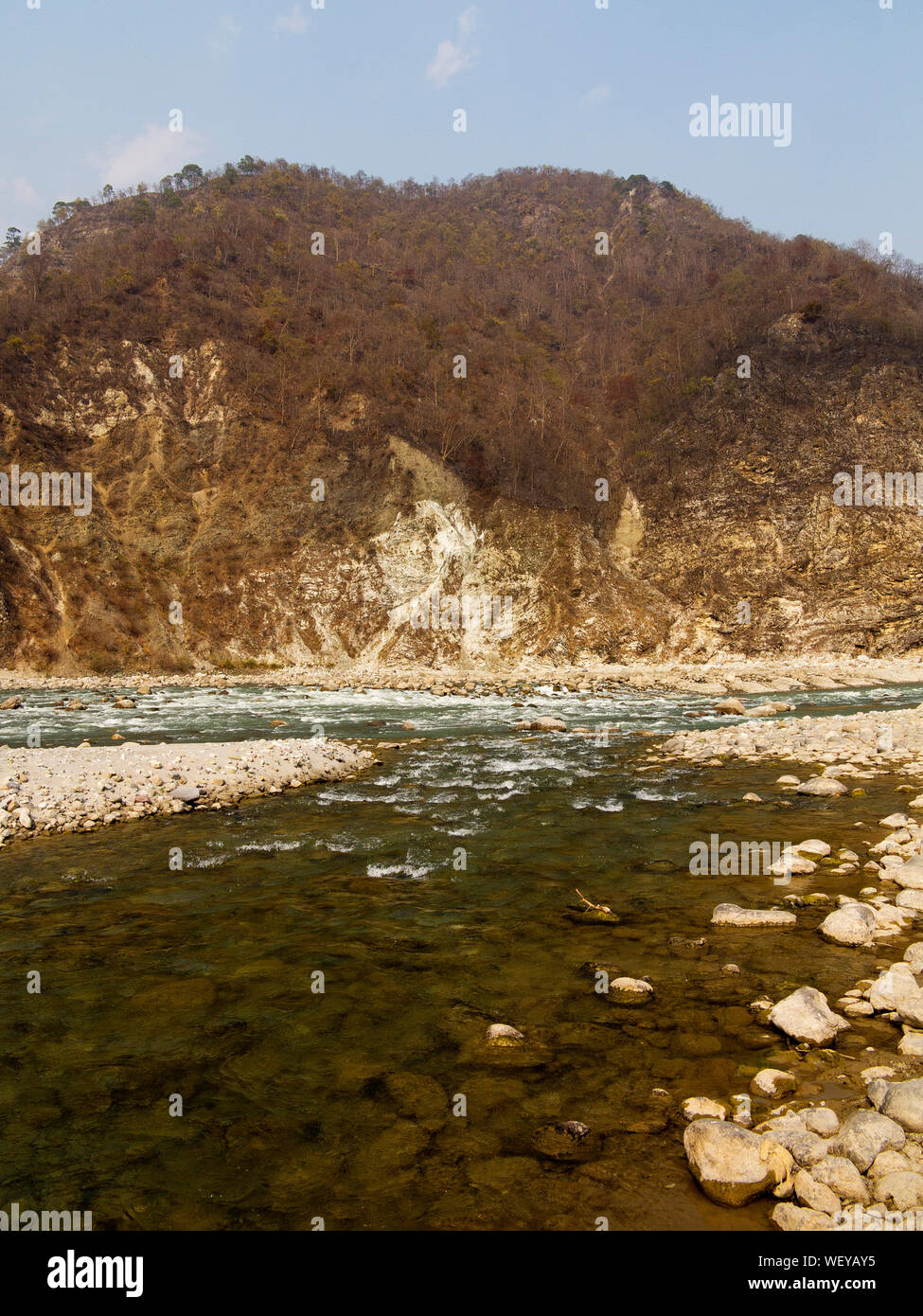 Junction of Ladhya and Sarda rivers near Chuka village, made famous by ...