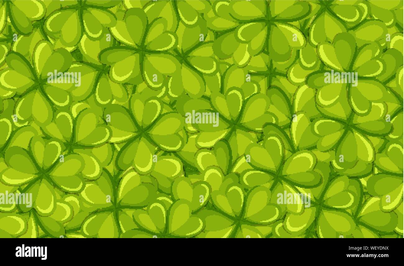 Background template with green leaves illustration Stock Vector Image ...
