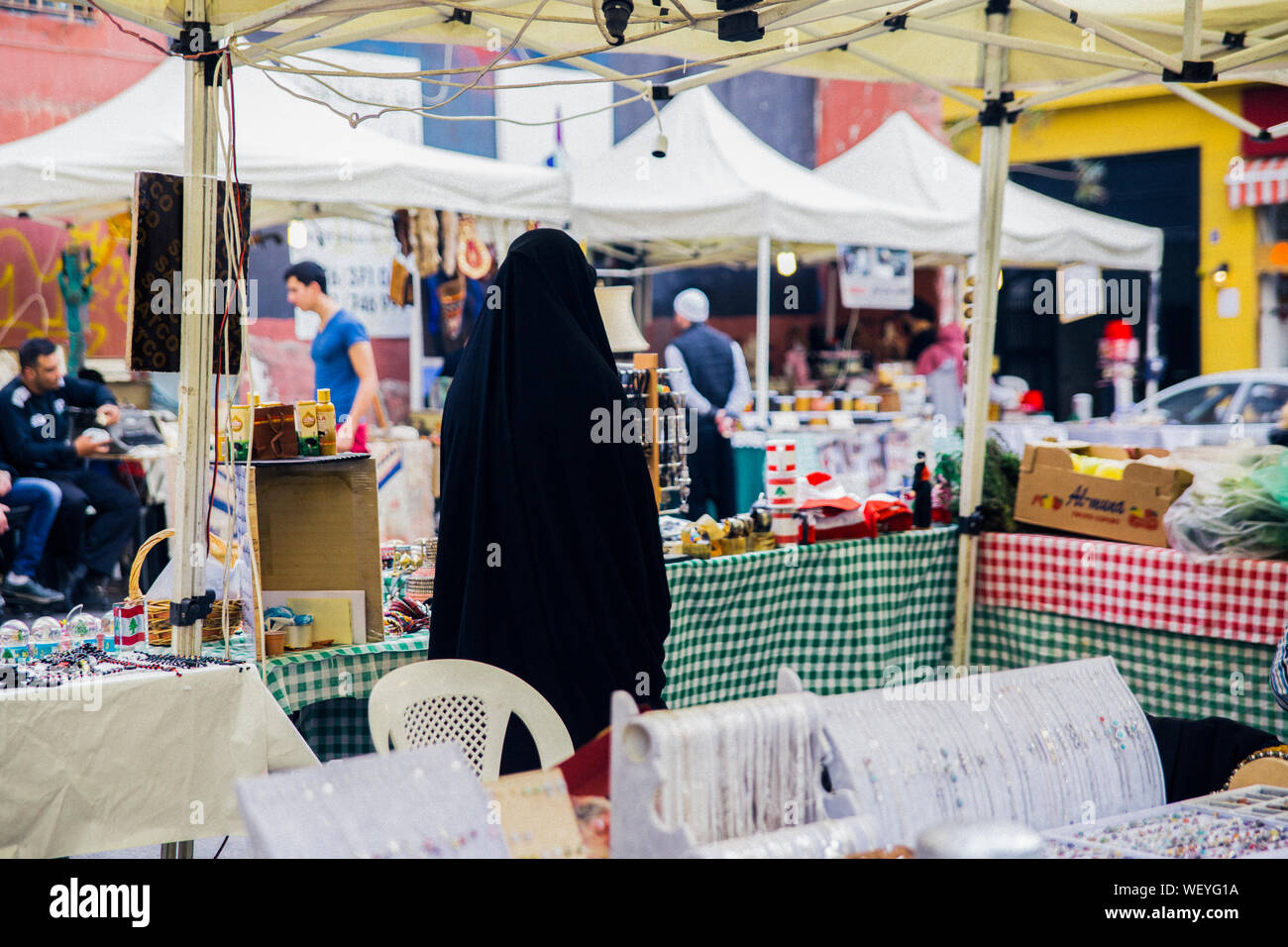 traditional market in the street of beirut Stock Photo - Alamy