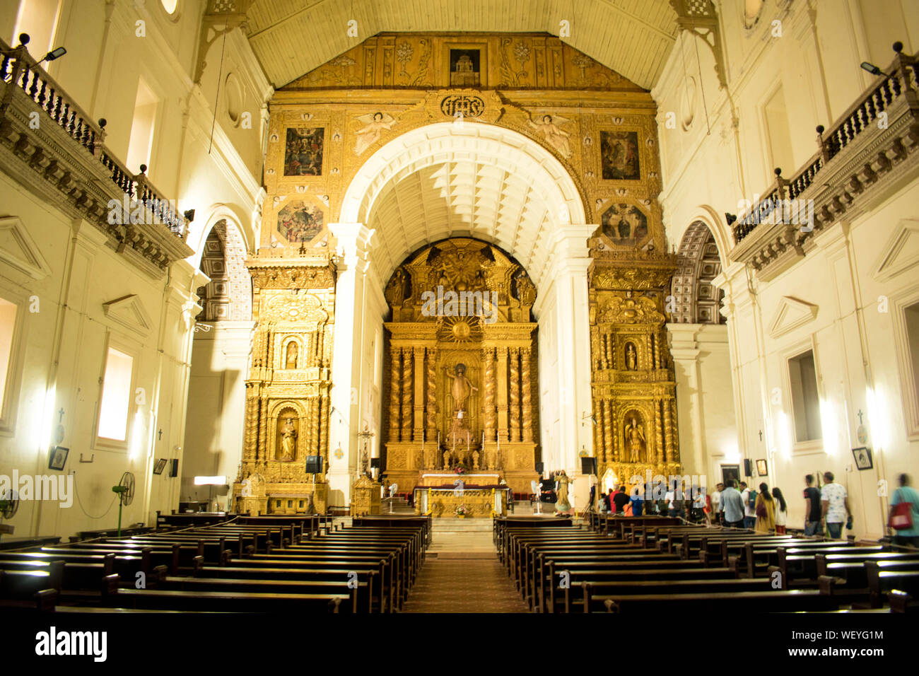 Bom Jesus Cathedral and St Francis of Assisi Church altar and other ...