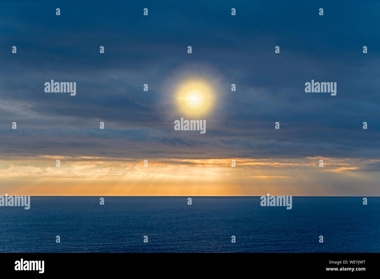 The sun over the horizon hi-res stock photography and images - Alamy
