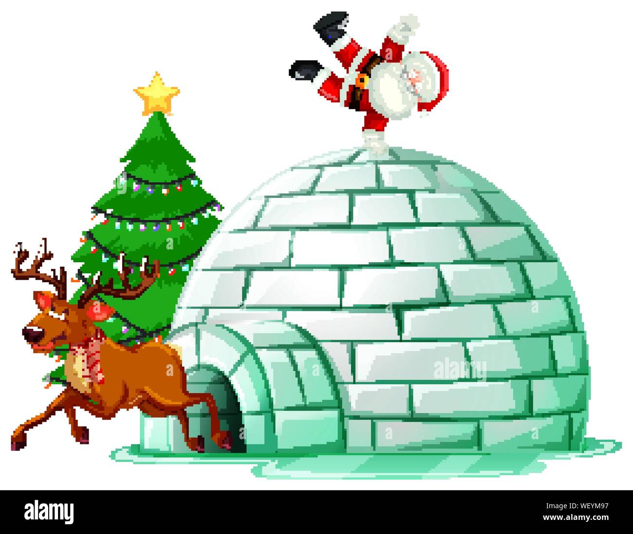 Igloo clipart Cut Out Stock Images & Pictures - Alamy