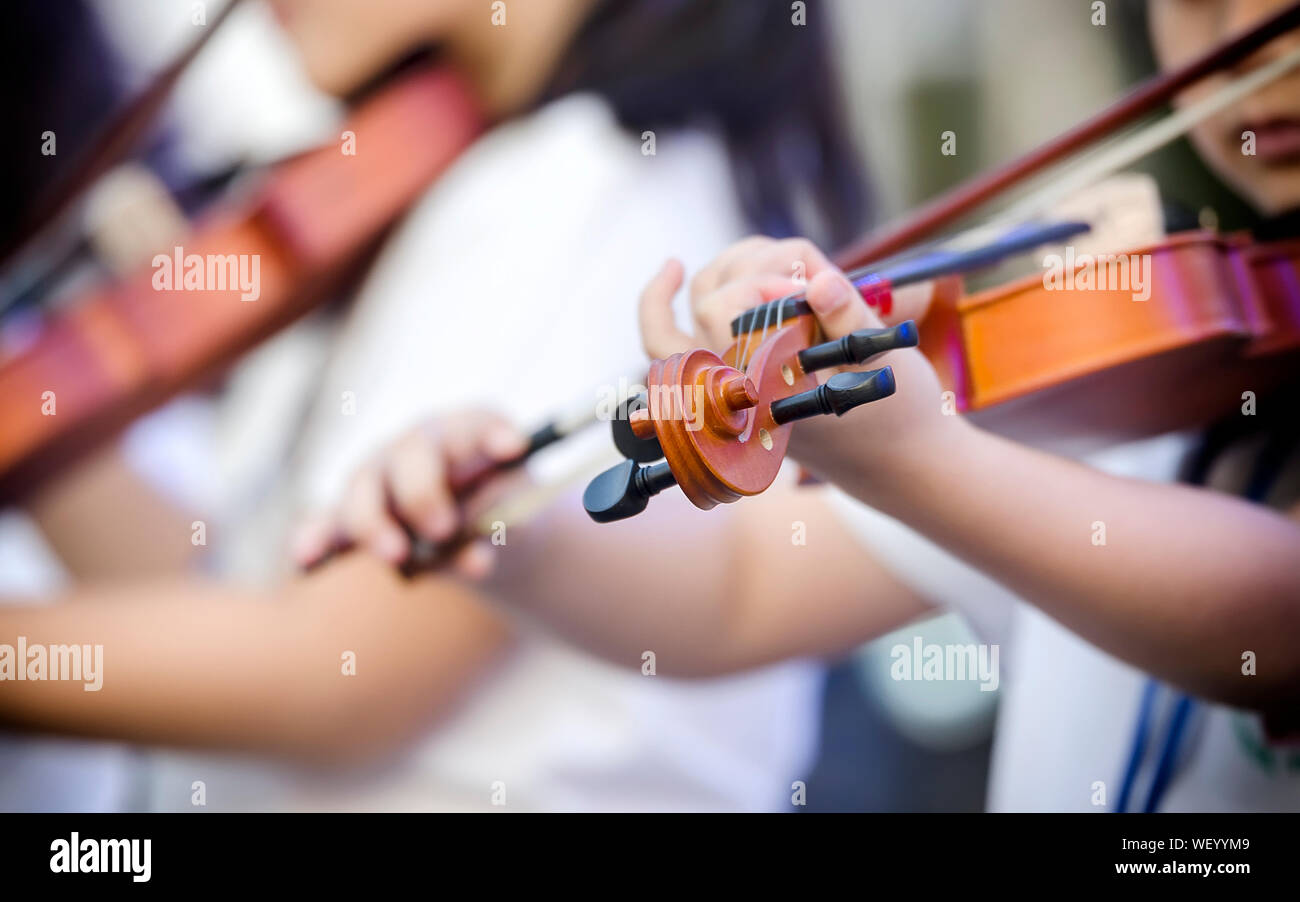 Girls Playing Instrument High Resolution Stock Photography and Images ...