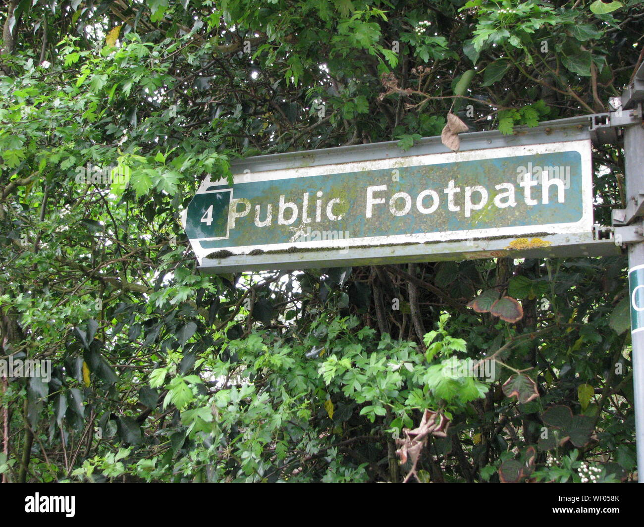 Public Footpath green finger sign Stock Photo - Alamy