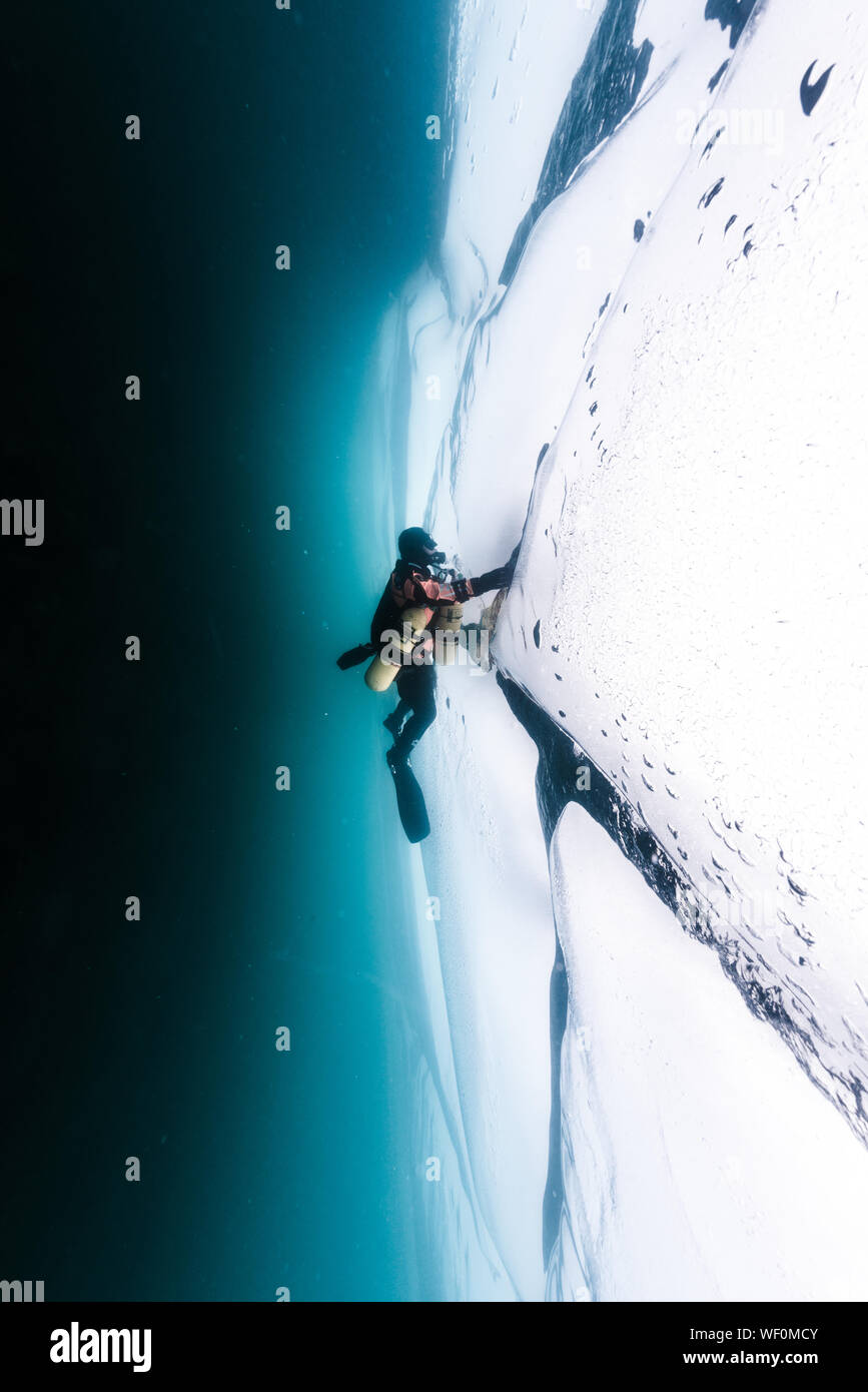 Scuba diver ice hi-res stock photography and images - Alamy