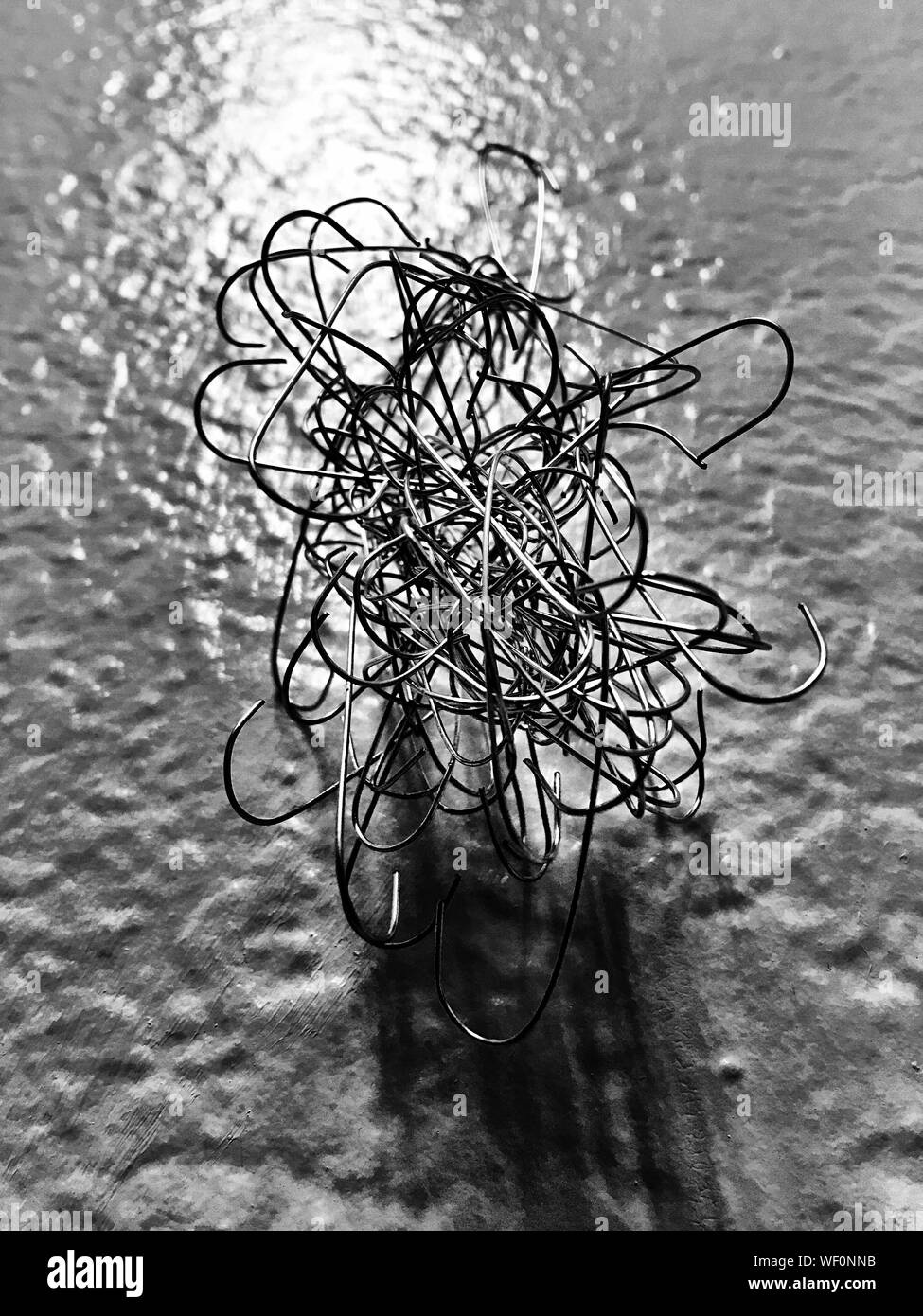 Wire tangled Black and White Stock Photos & Images - Alamy