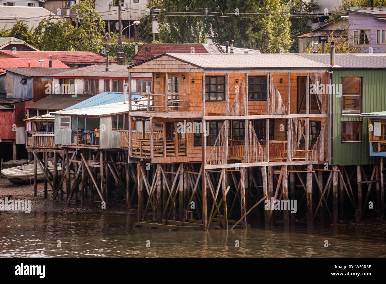 Houses At Beach In Village Stock Photo - Alamy