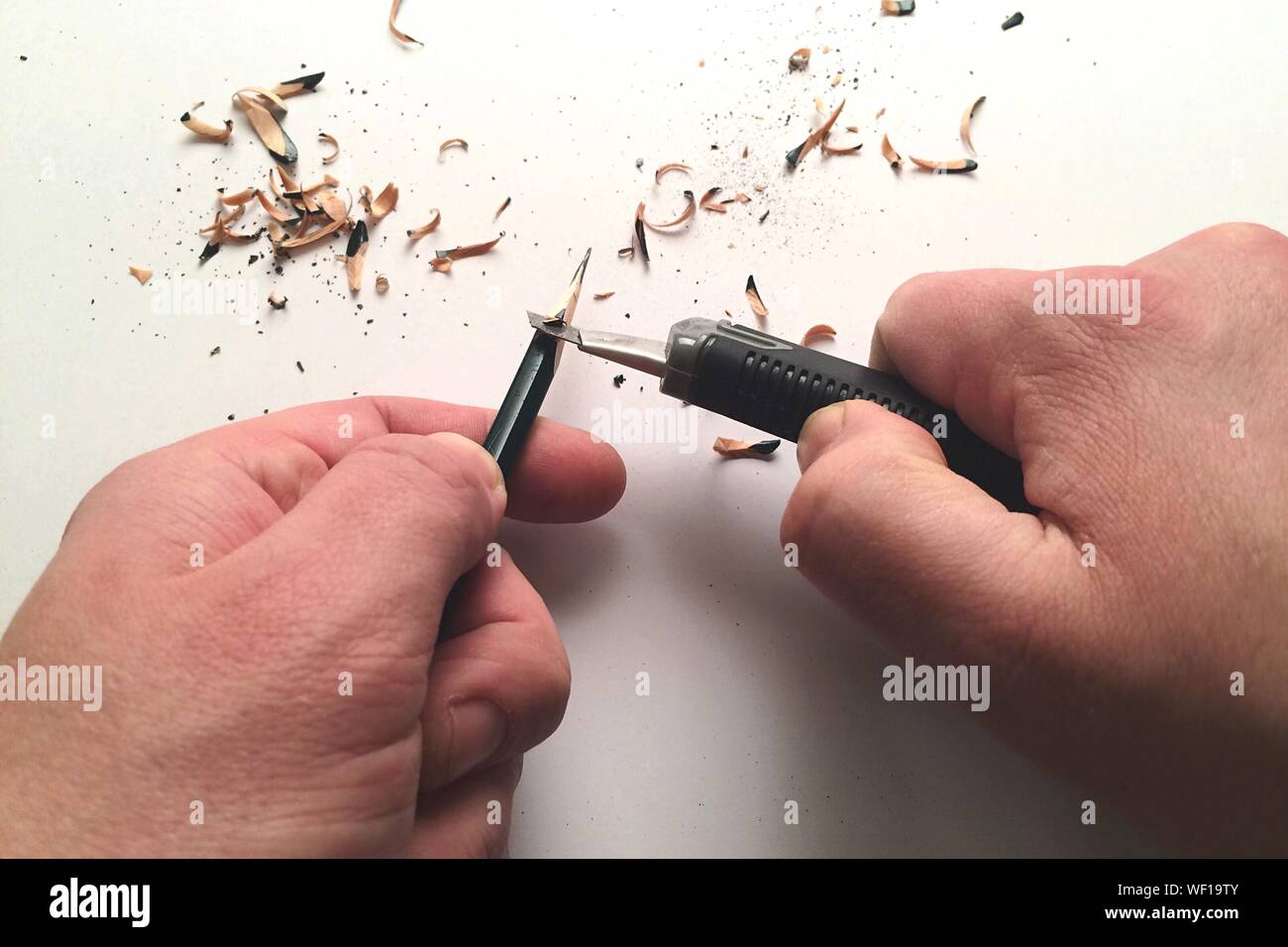 Man with pencil hi-res stock photography and images - Alamy