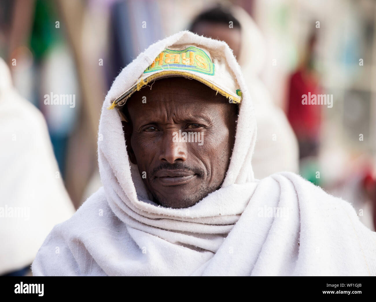 OROMIA, ETHIOPIA-APRIL 22, 2015: Portrait of unidentified Oromic man in ...