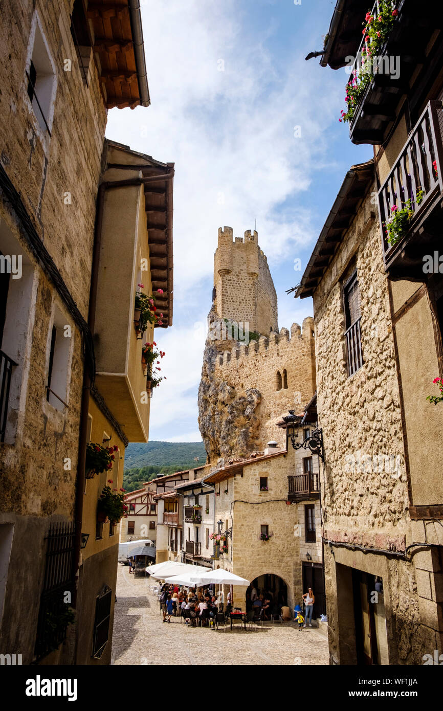 Magnificent medieval castle and village of Frías, Burgos Province ...