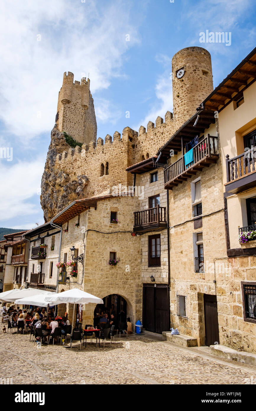 Magnificent medieval castle and village of Frías, Burgos Province ...