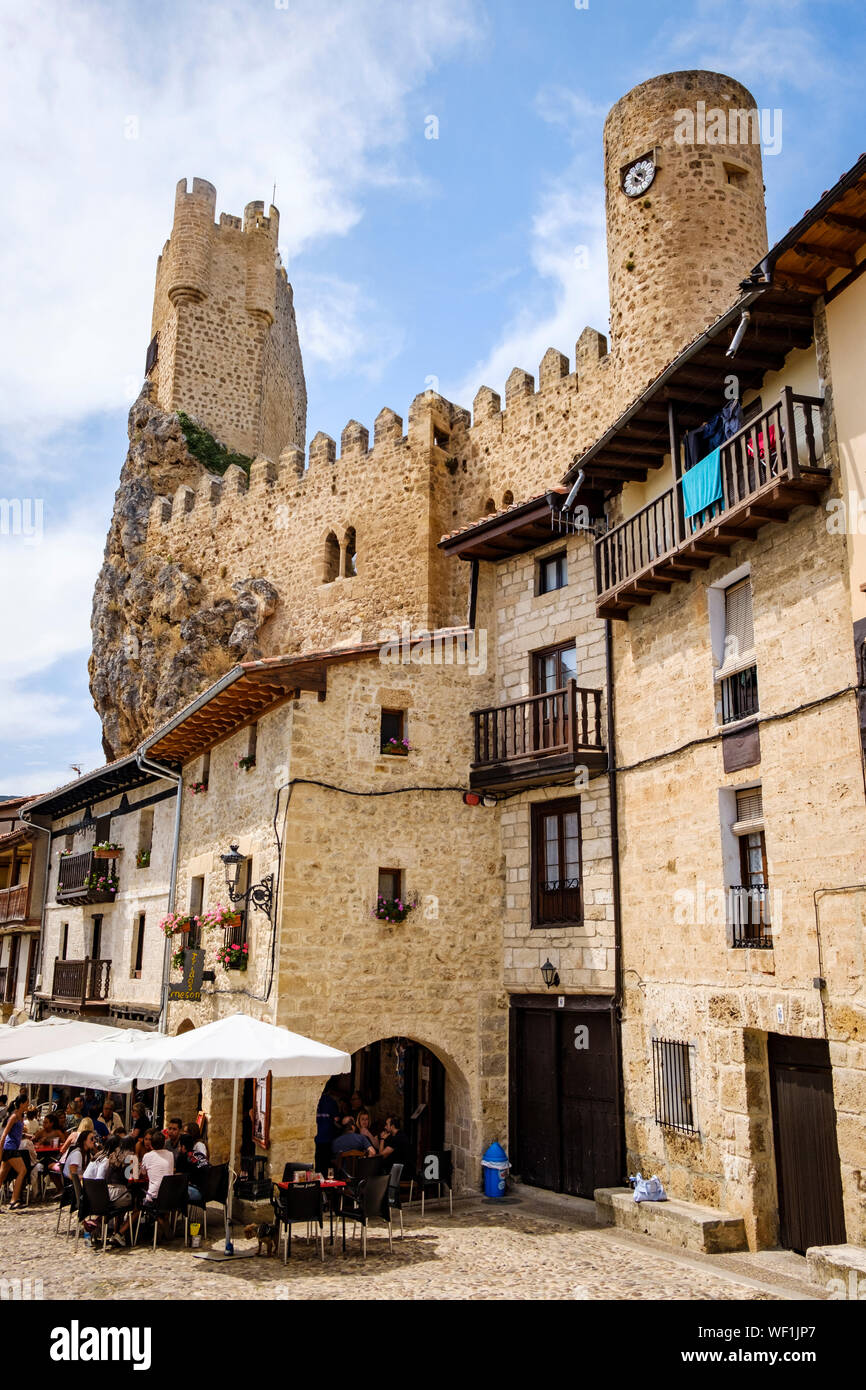 Magnificent medieval castle and village of Frías, Burgos Province ...