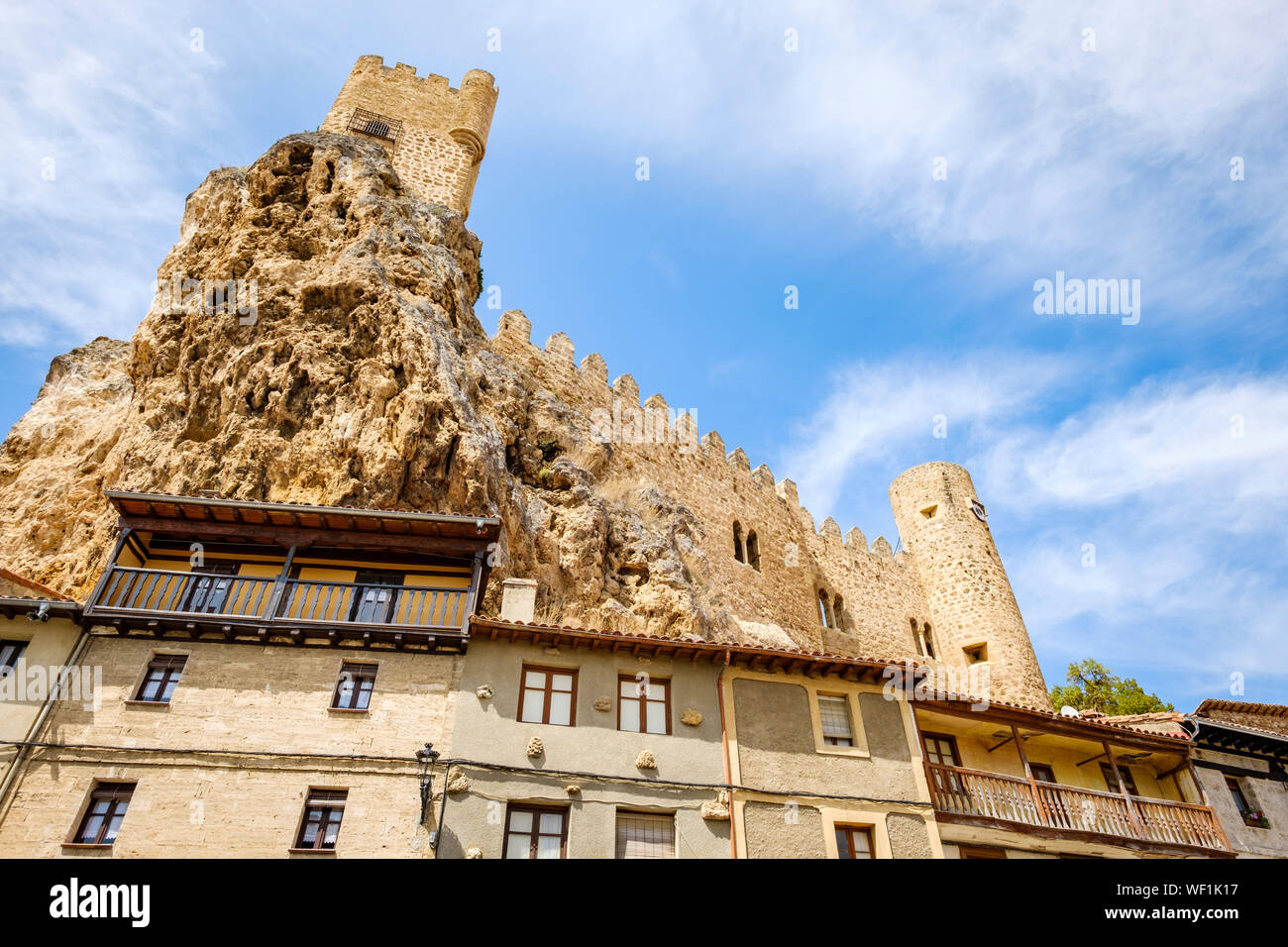 Magnificent medieval castle and village of Frías, Burgos Province ...