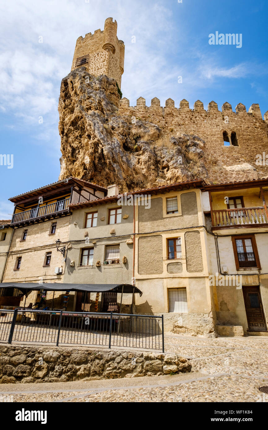 Magnificent medieval castle and village of Frías, Burgos Province ...
