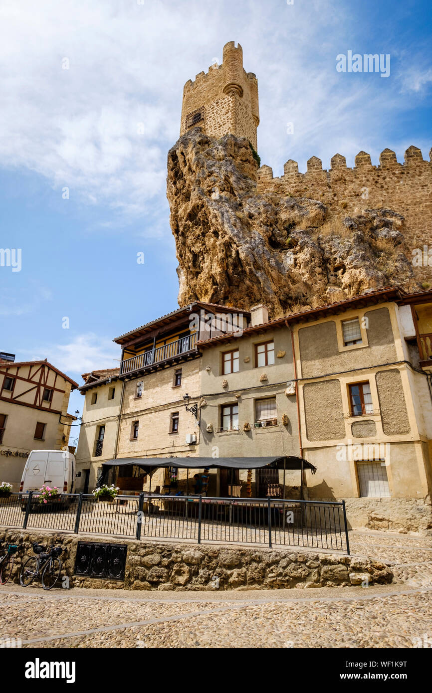 Magnificent medieval castle and village of Frías, Burgos Province ...