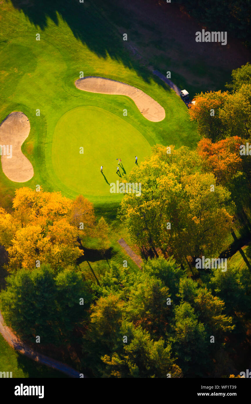 Aerial view of golf course, Stowe, Vermont, USA Stock Photo - Alamy