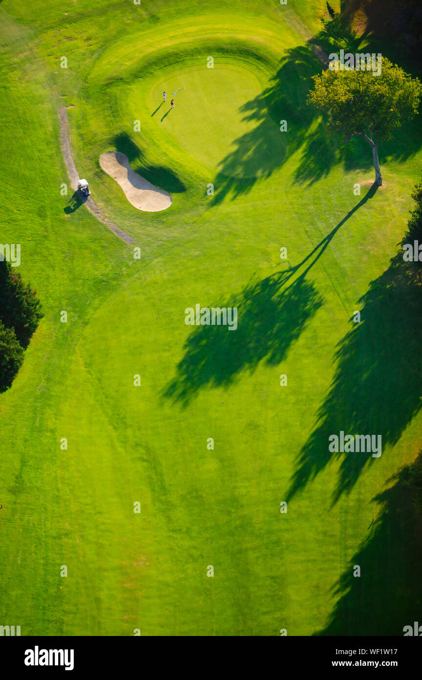 Aerial view of golf course, Stowe, Vermont, USA Stock Photo - Alamy