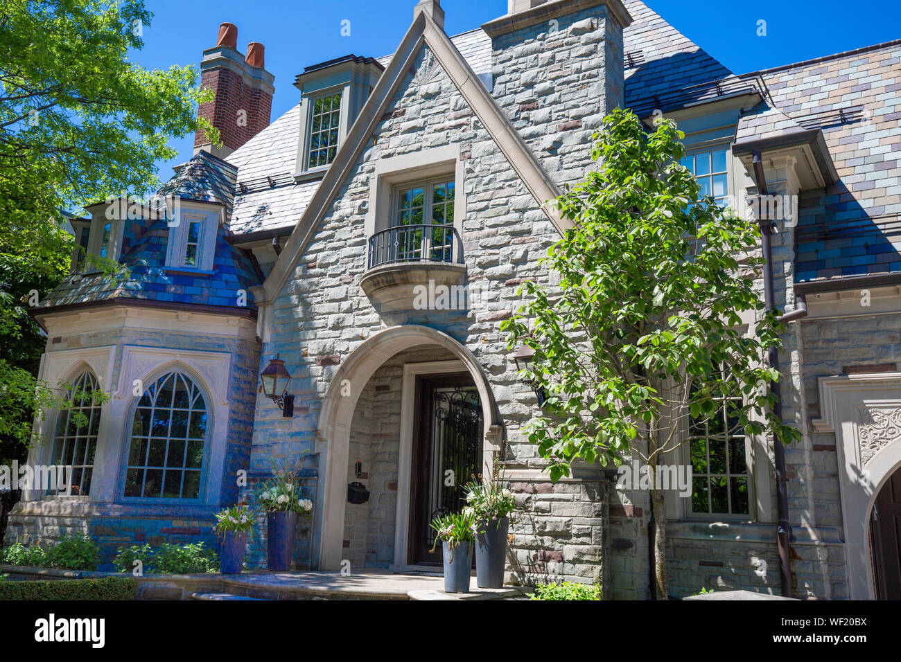 Toronto, Ontario, Canada-20 May, 2019: Luxury houses of Toronto Forest ...