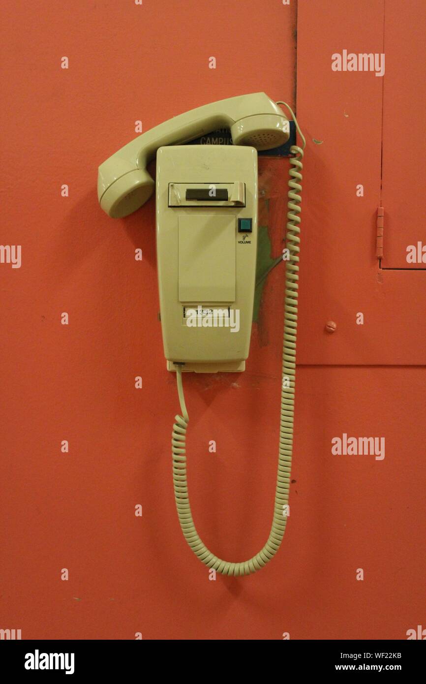Wall telephone hi-res stock photography and images - Alamy