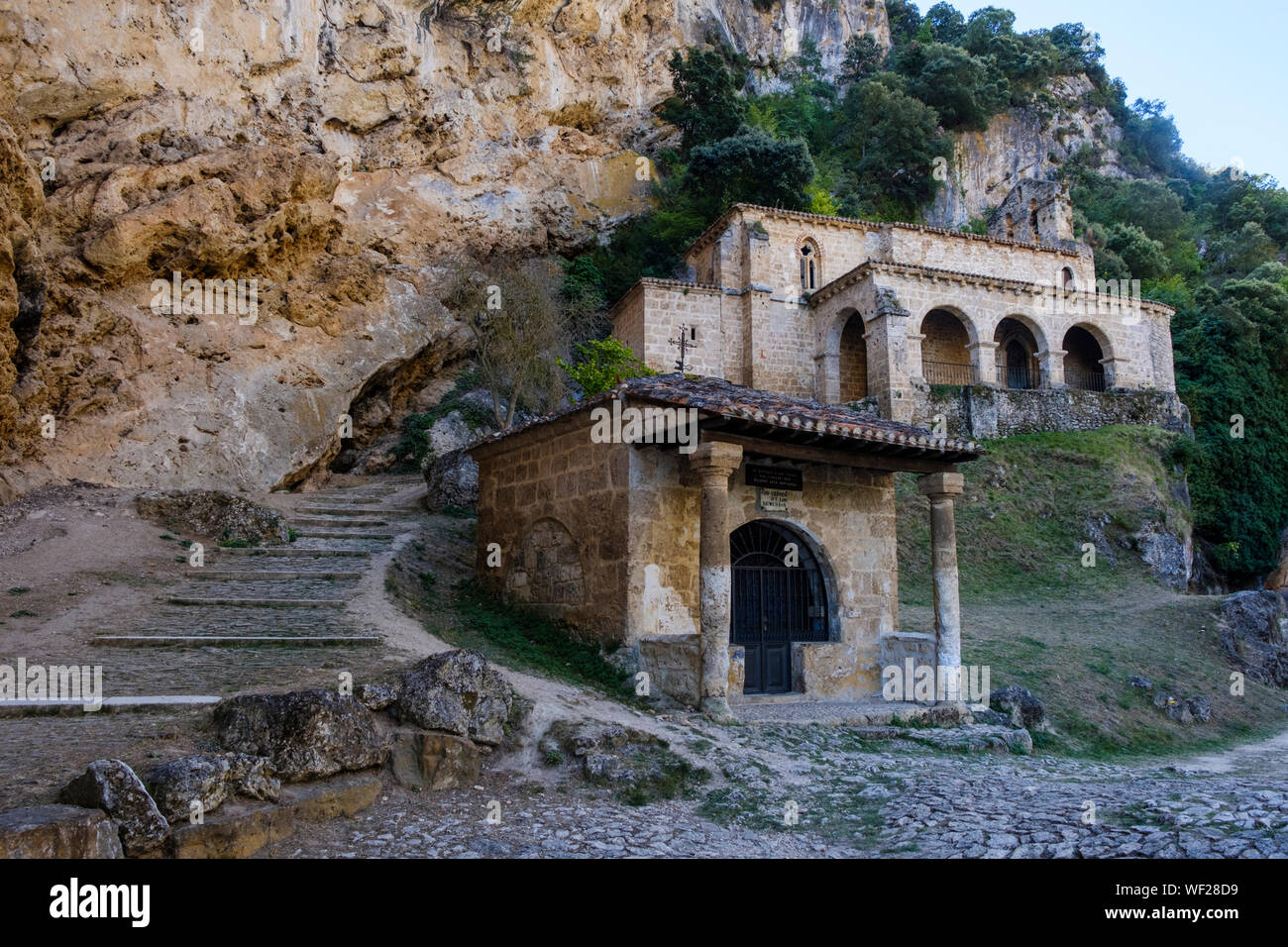 Chapel de las Ánimas del Santo Cristo with the Church or Ermita de ...