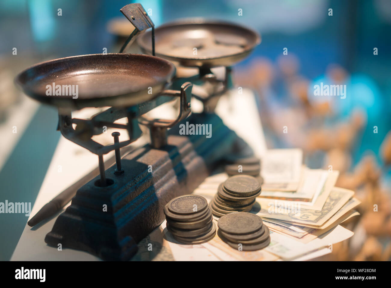 Antique scale and money hi-res stock photography and images - Alamy