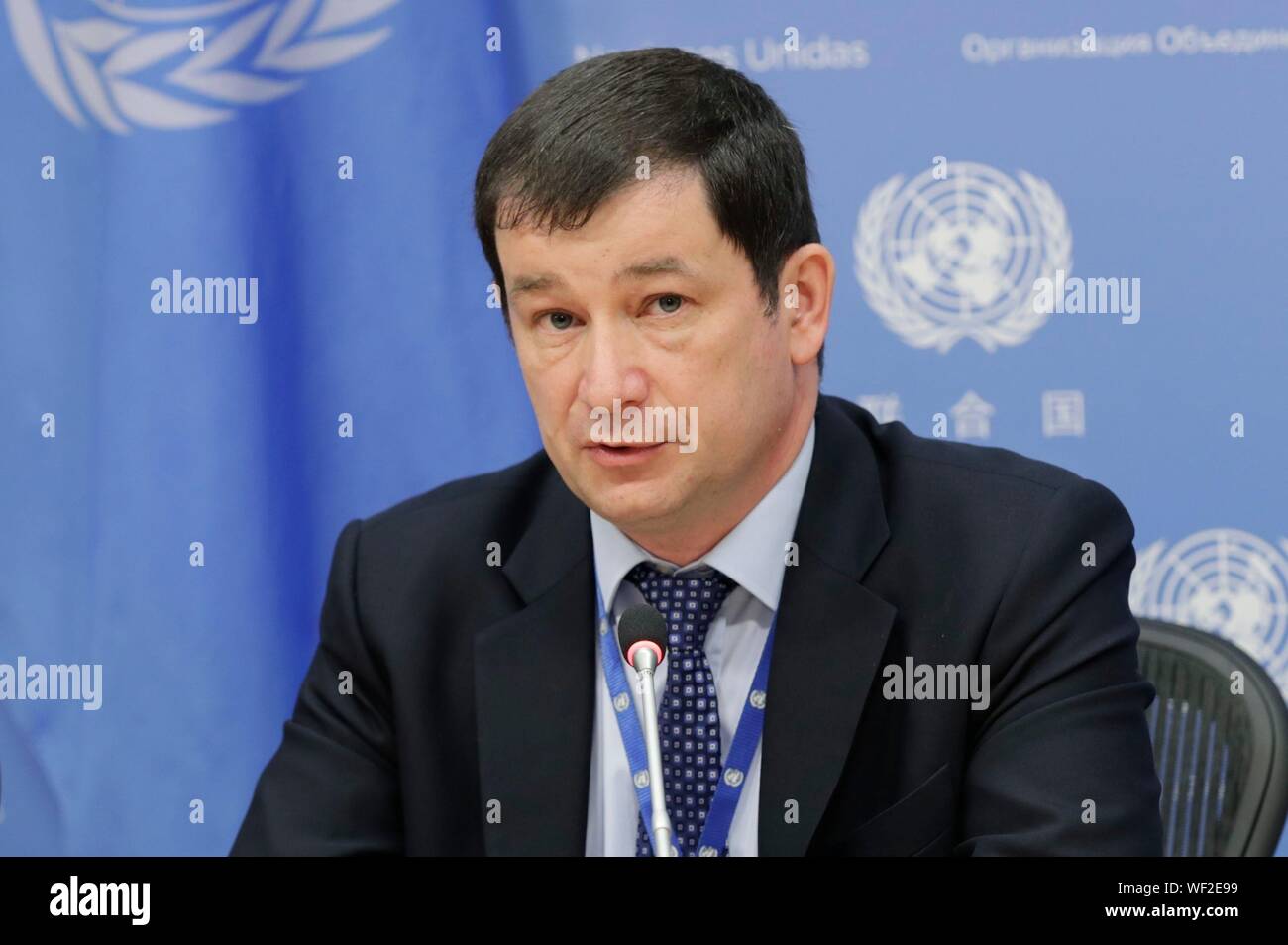 United Nations, New York, USA, August 30, 2019 - Dmitry Polyanskiy ...