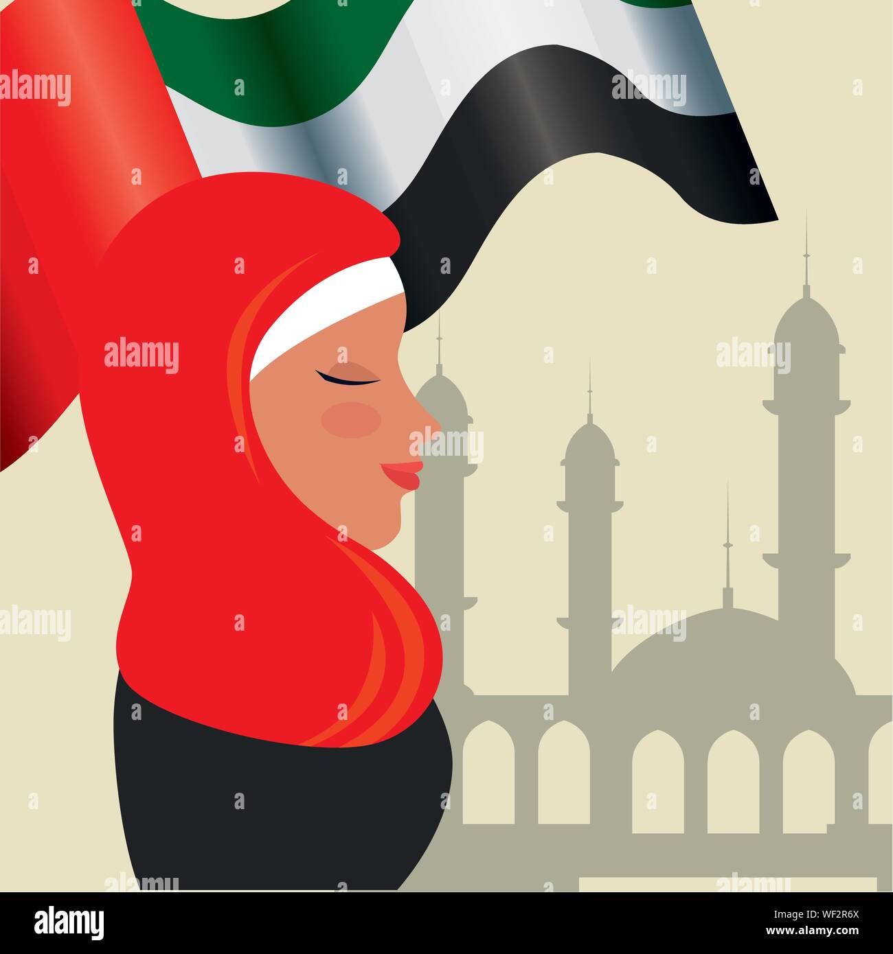 Flag waving castle Stock Vector Images - Alamy