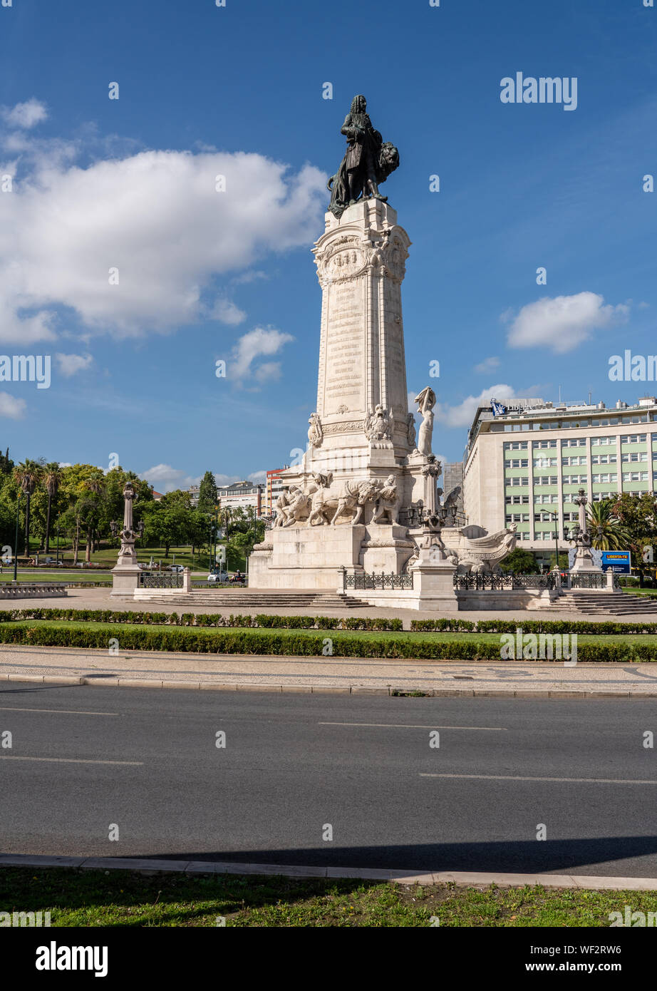 Marques de Pombal statue in Lisbon Stock Photo - Alamy