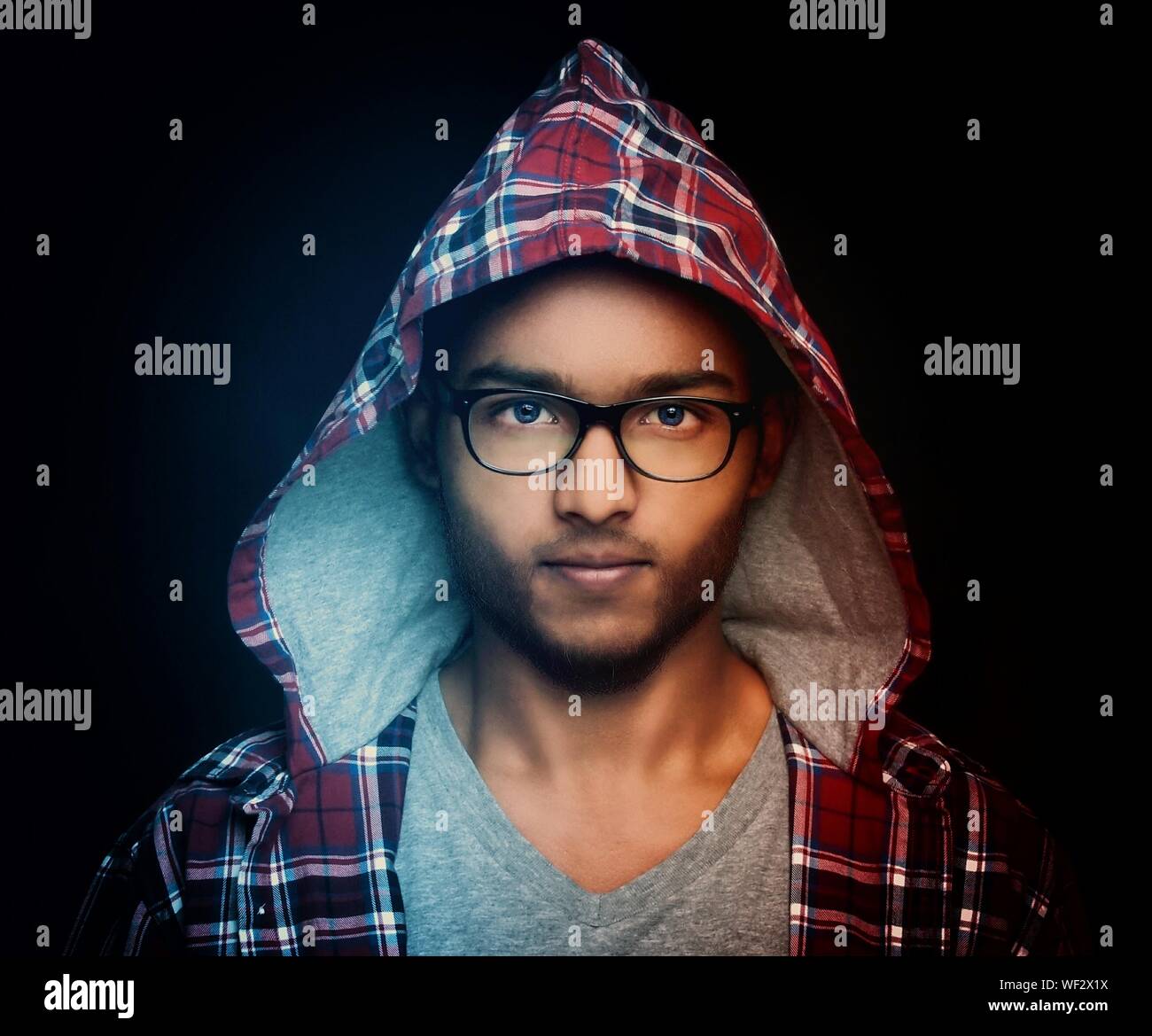 Man wearing red plaid hi-res stock photography and images - Alamy