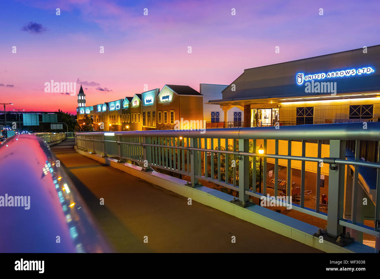 Osaka, Japan - October 29 2018: Rinku Premium Outlets located across ...
