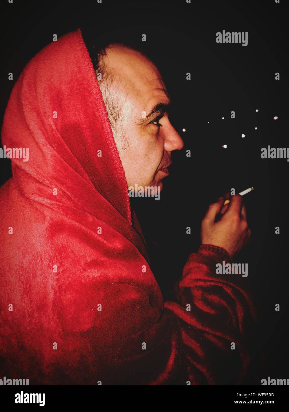 Smoking Cigarette Night High Resolution Stock Photography and Images ...